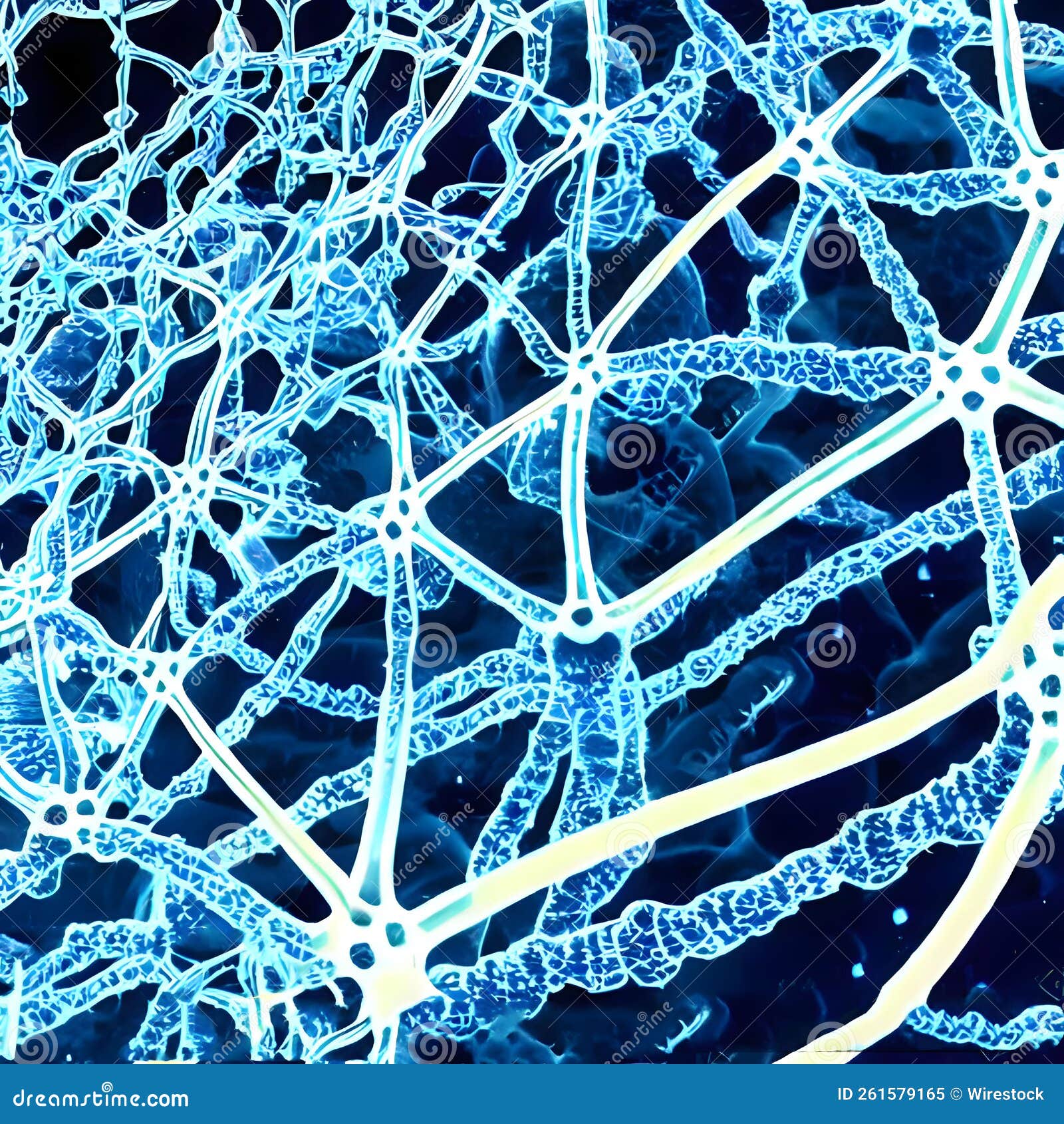 Computer Generated Multiple Virus Bacteria Floating in a Cellular ...