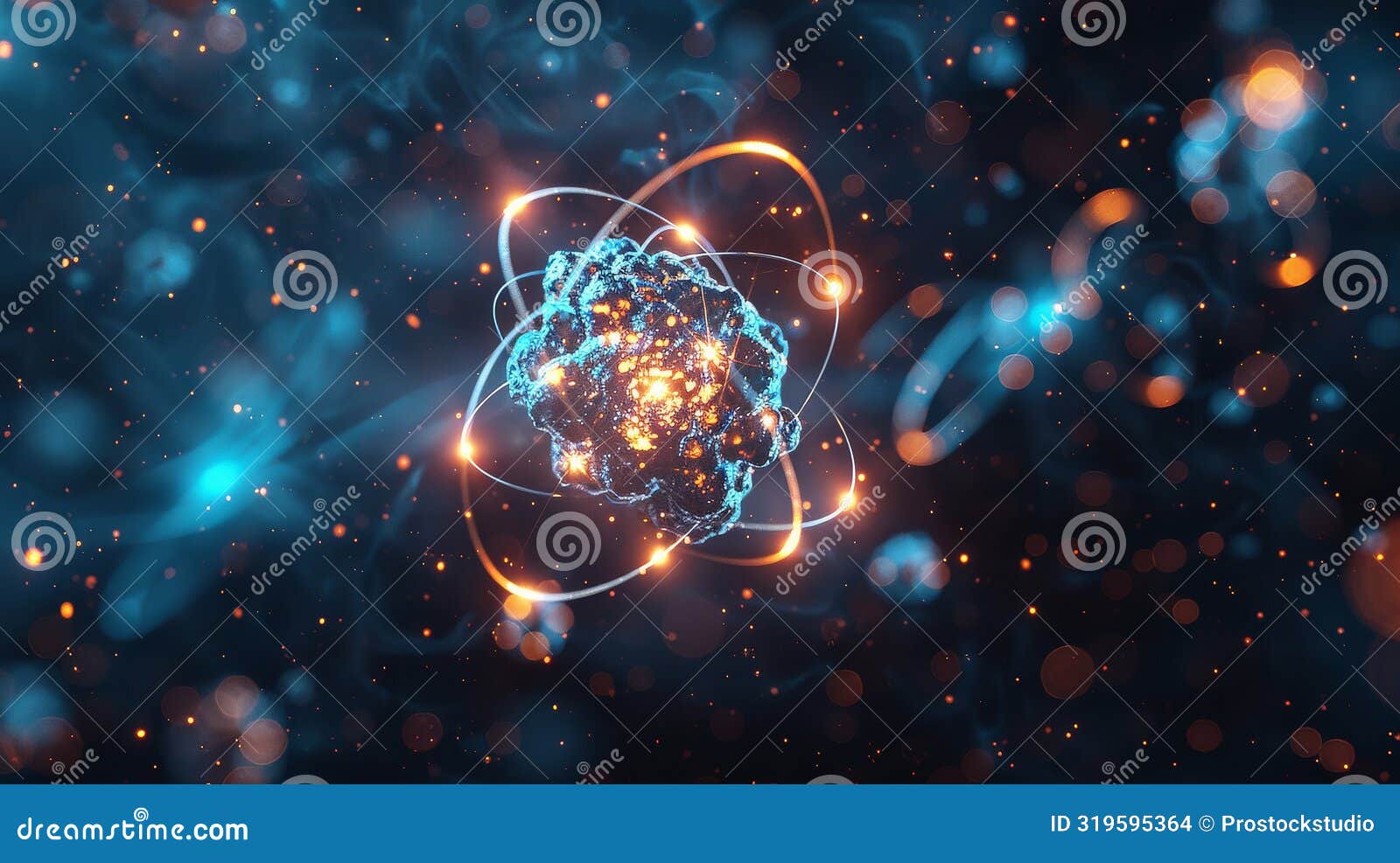 Computer Generated Object in Space Stock Photo - Image of science ...