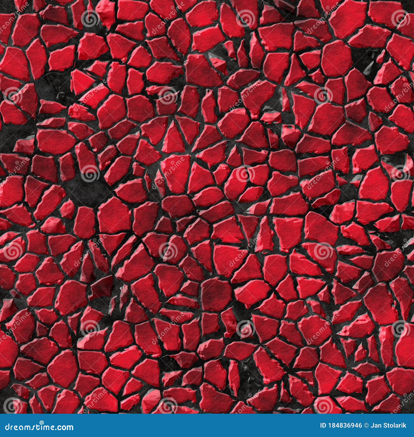 Red Seamless Paving Texture Stock Illustration - Illustration of shape ...