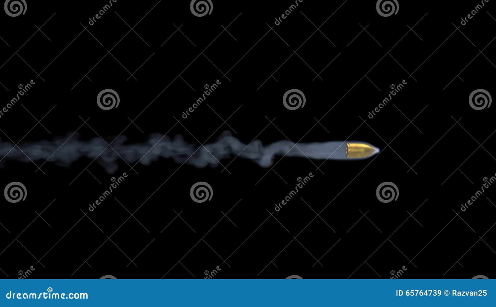 Computer Generated Representation of a Flying Bullet with Alpha Channel ...