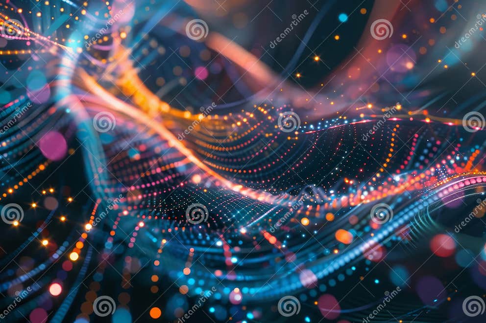 Computer-generated Representation of a Wave of Light Moving in Abstract ...