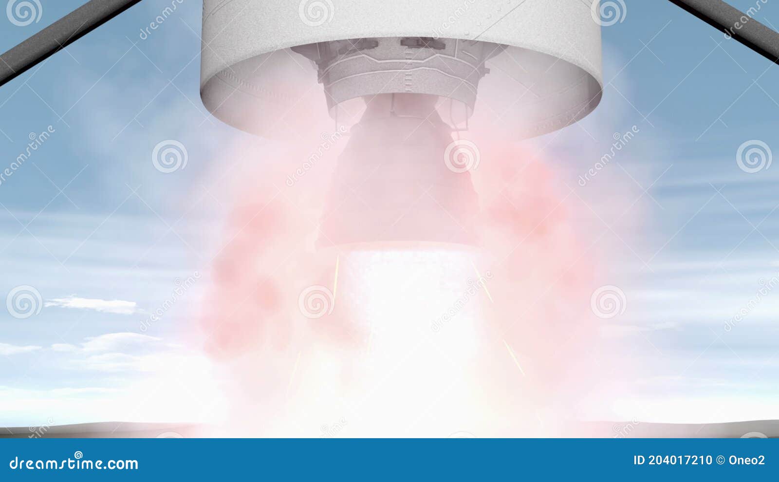 Reusable Rocket Booster Landing. Stock Footage - Video of reuse ...