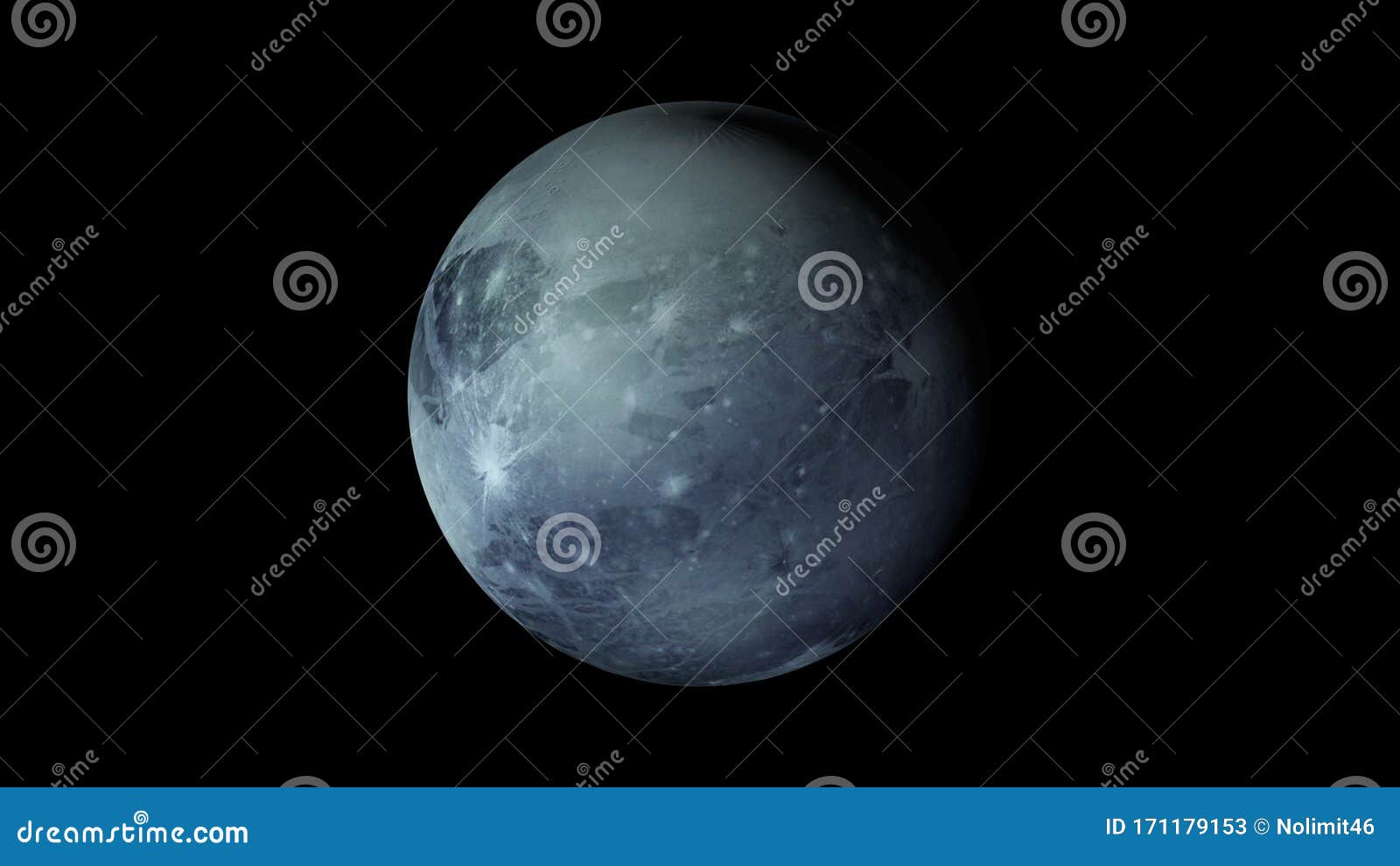 Computer Generated Rotation of the Planet Pluto in Cosmic Stellar Space ...