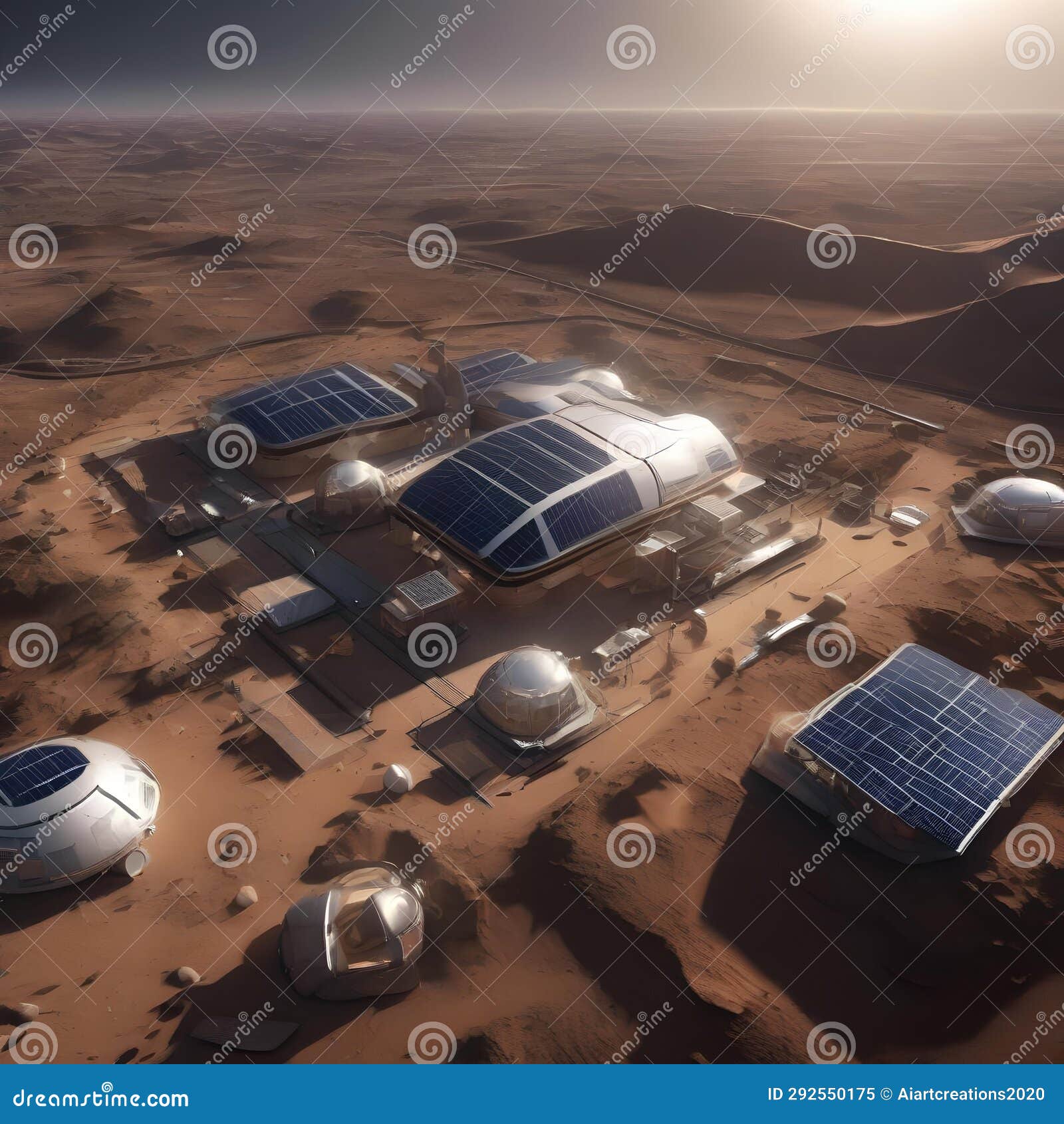A Computer-generated Simulation of a Future Lunar Colony, Powered by ...