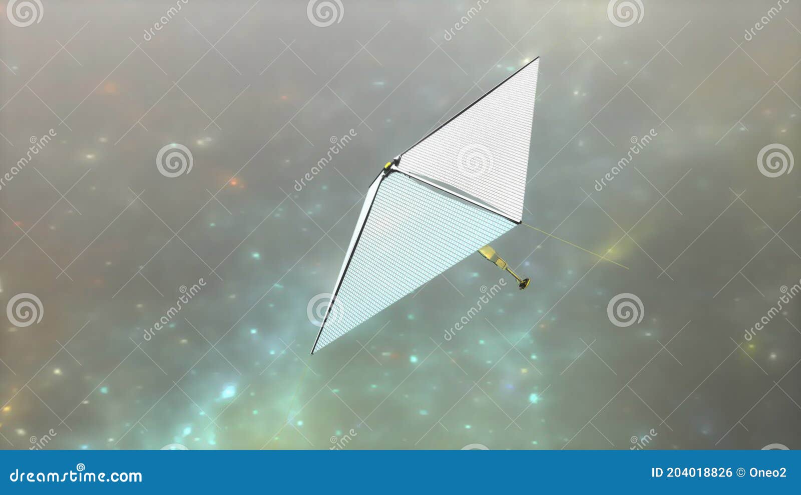 3D Animation Computer Hd 4K Spacecraft Solar Sail Transportation ...