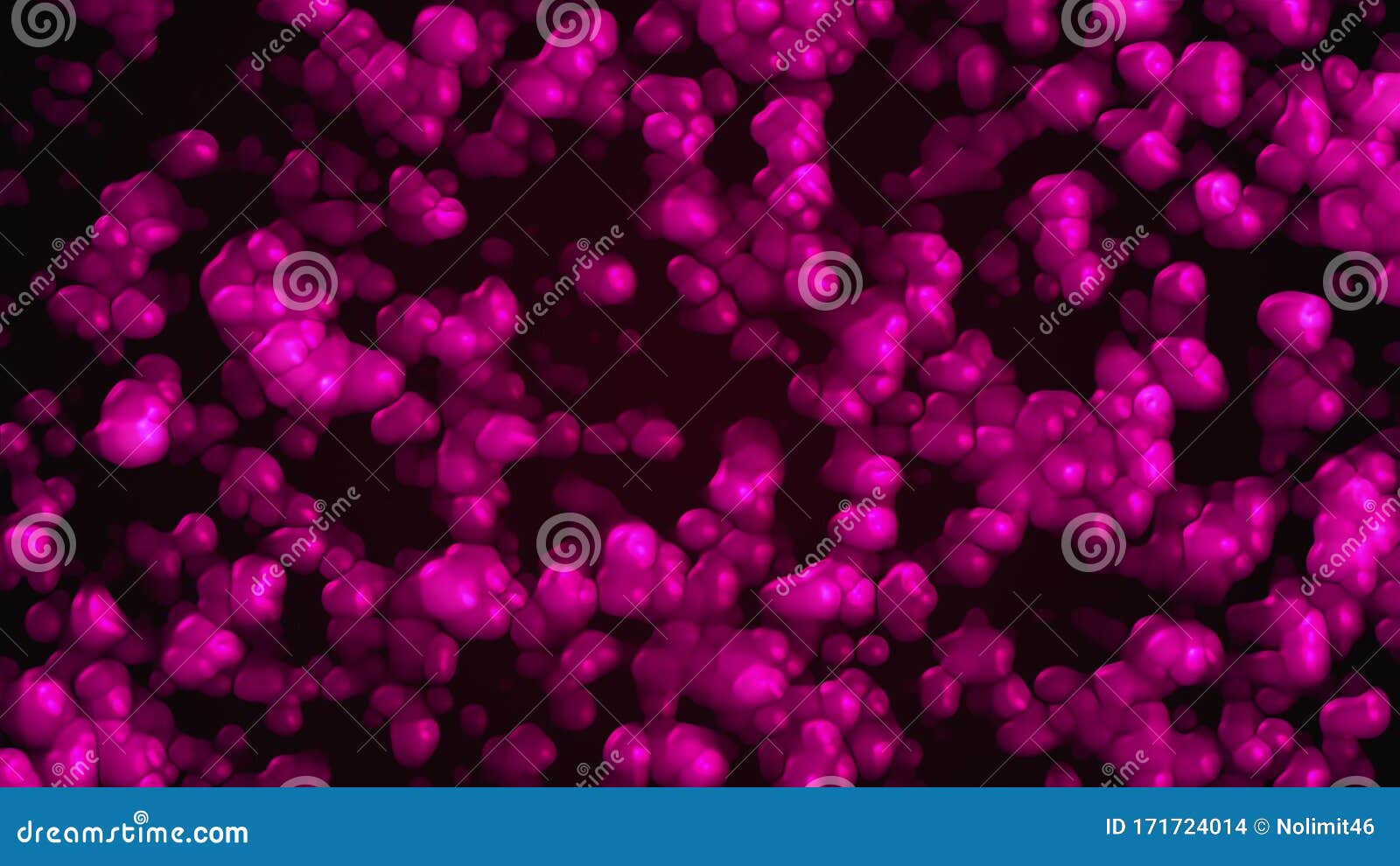 Computer Generated Texture from Many Bubbles and Abstract Particles. 3D ...