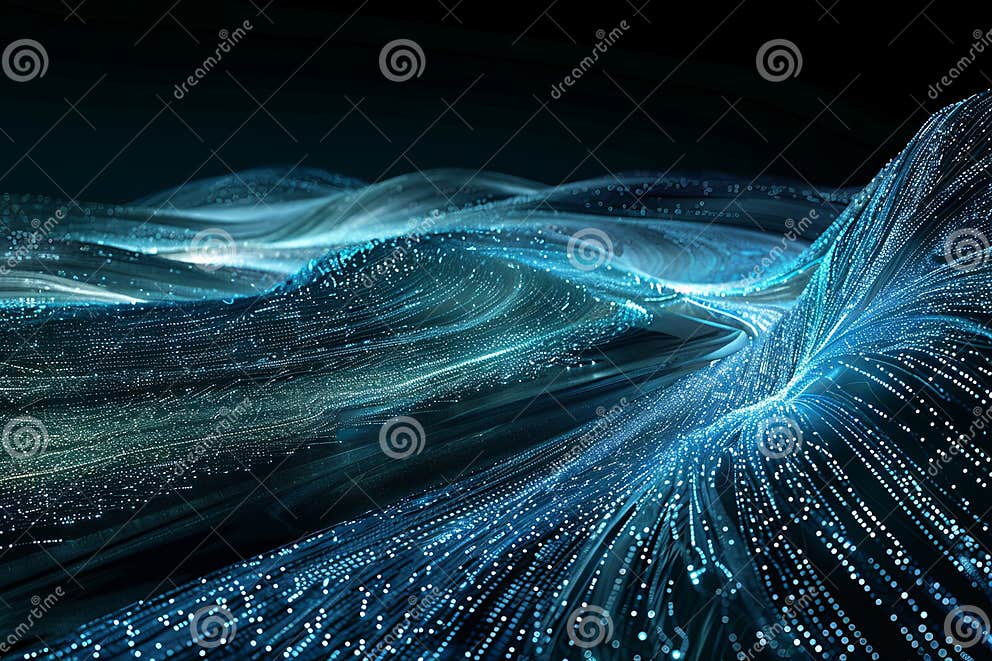 Computer Generated Visualization of a Dynamic Wave of Light in Motion ...