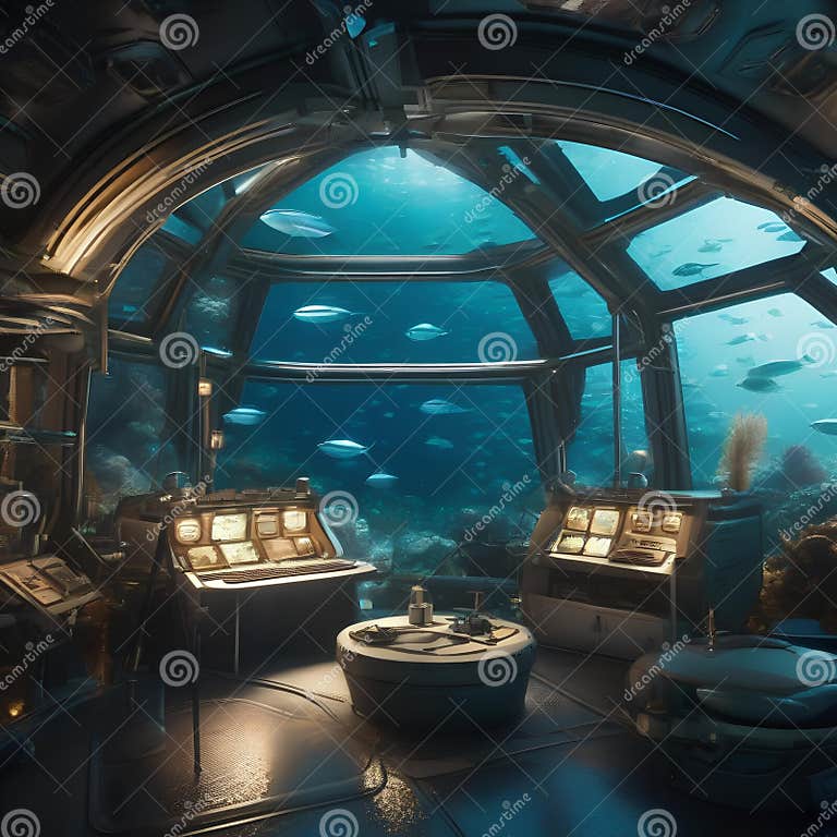 A Computer-generated Visualization of a Future Underwater Research ...