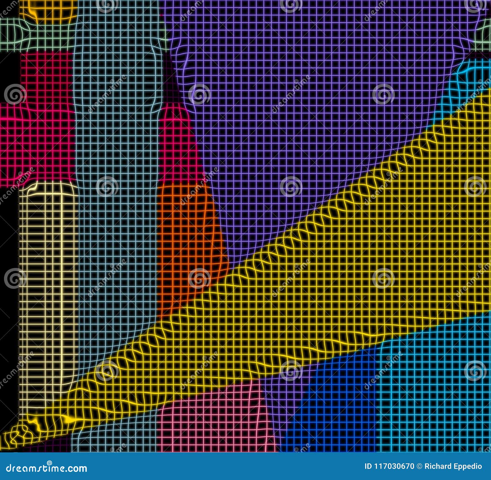 Computer Generated Vivid Hitech Abstract Art 3 Stock Illustration ...