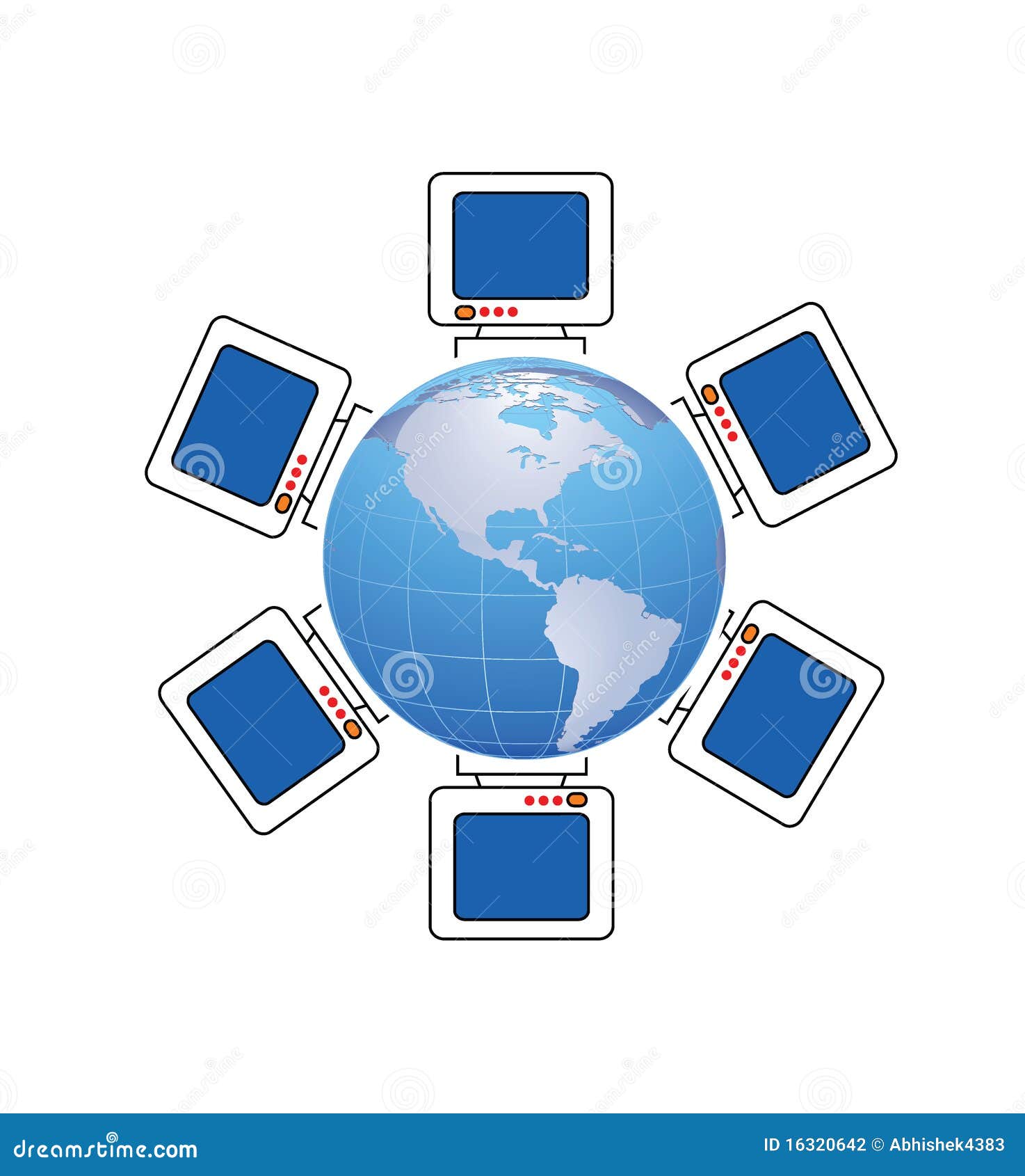 Computer generation stock illustration. Illustration of desktop - 16320642