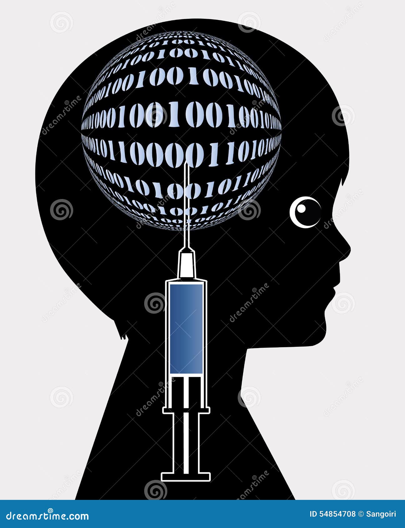 Computer Generation stock illustration. Illustration of activity - 54854708