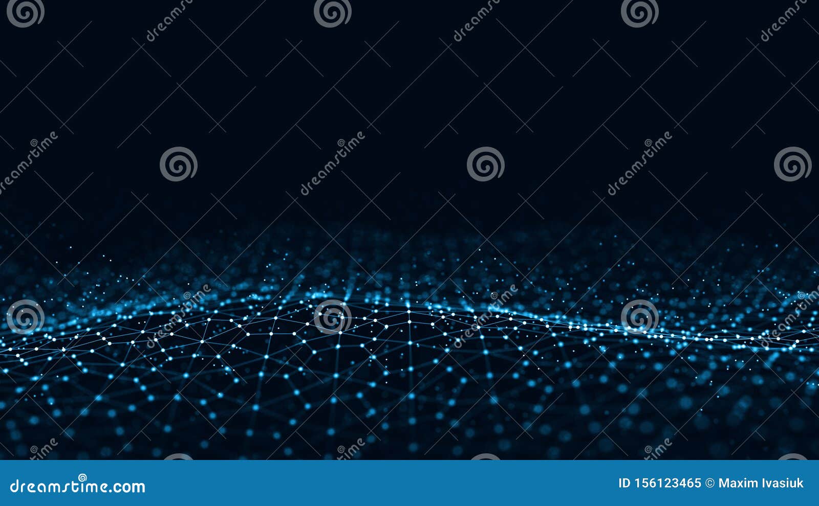 Computer Geometric Digital Connection Structure. Business Inteligence ...
