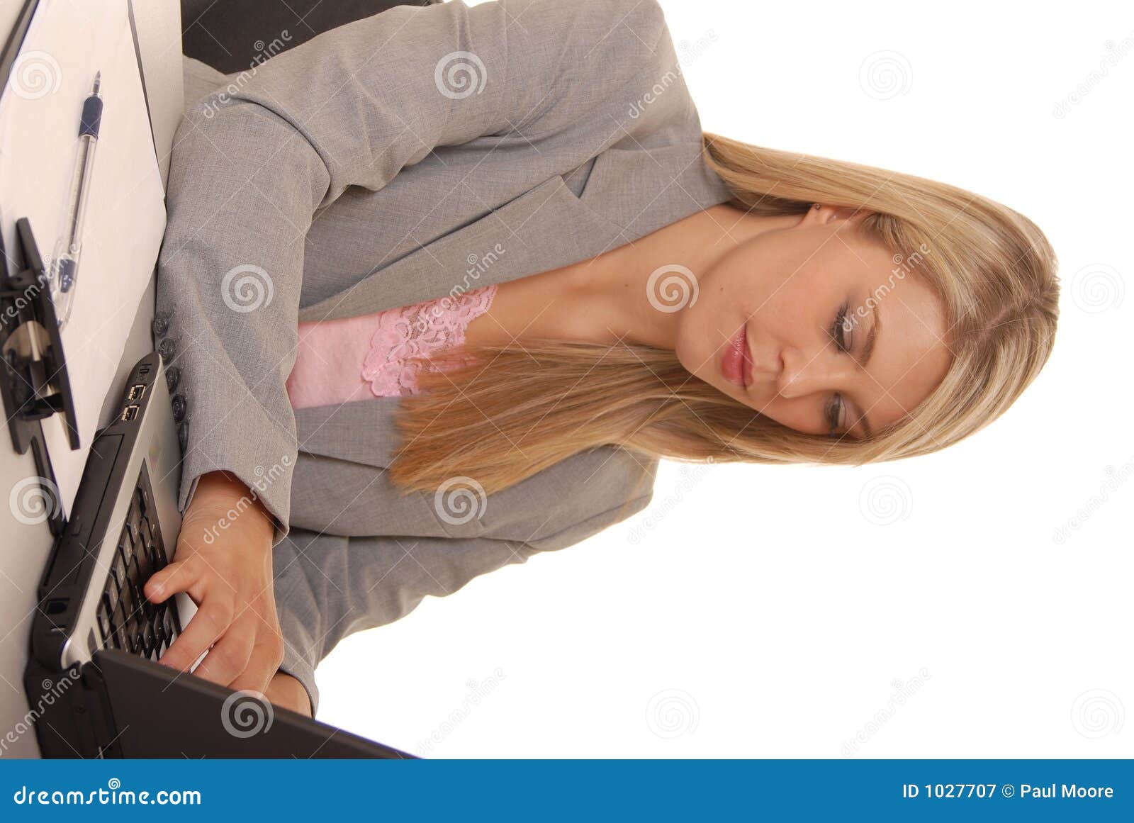 Computer Girl Four stock image. Image of mouse, businesswoman - 1027707