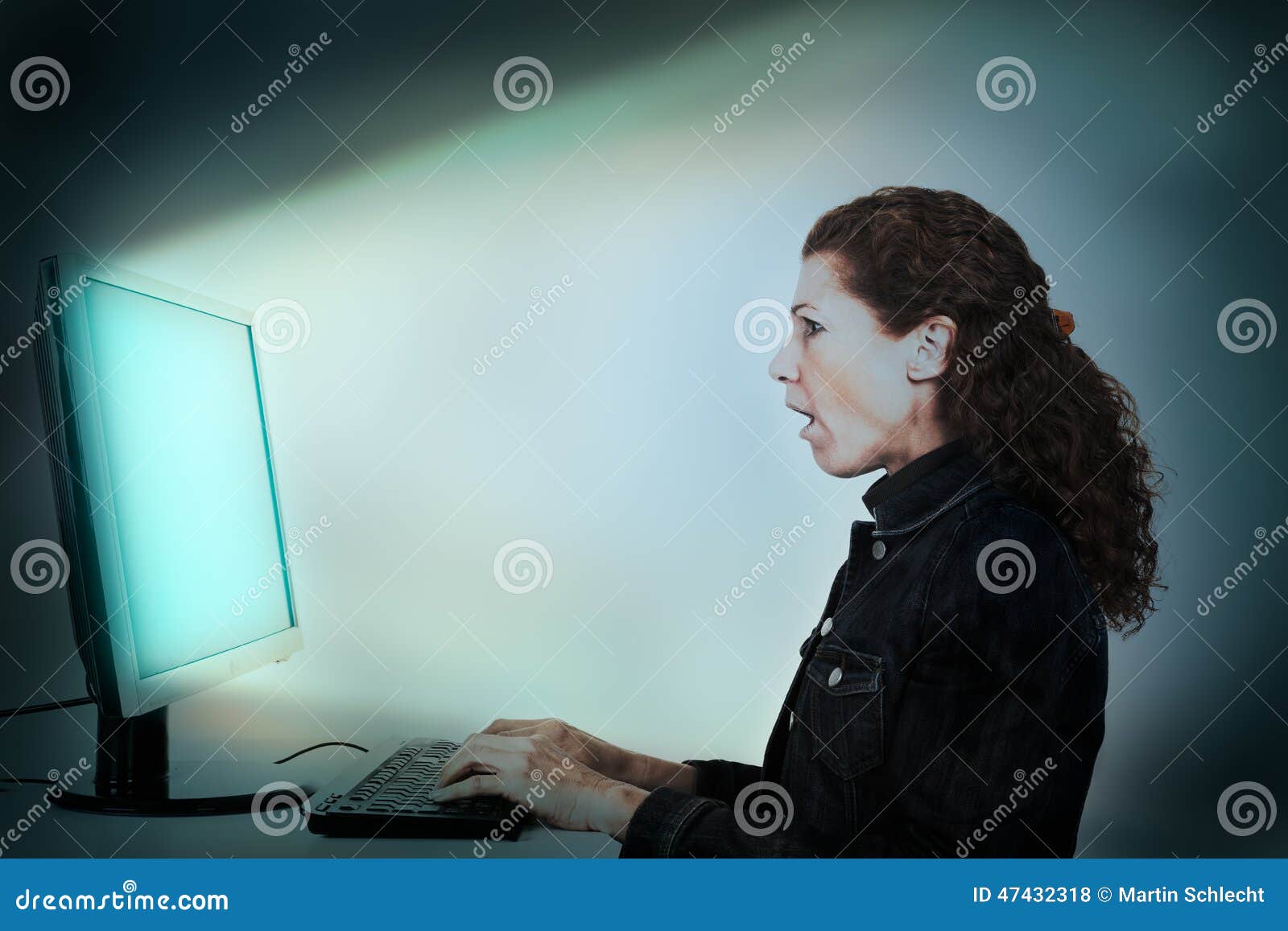 Computer girl stock photo. Image of business, girl, person - 47432318