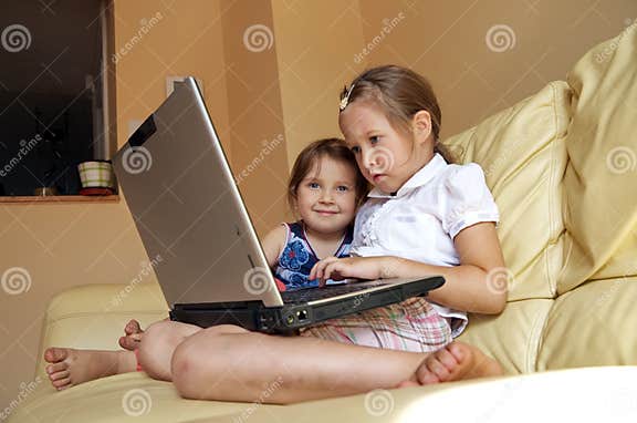 Computer girls stock photo. Image of lifestyles, learn - 11644394