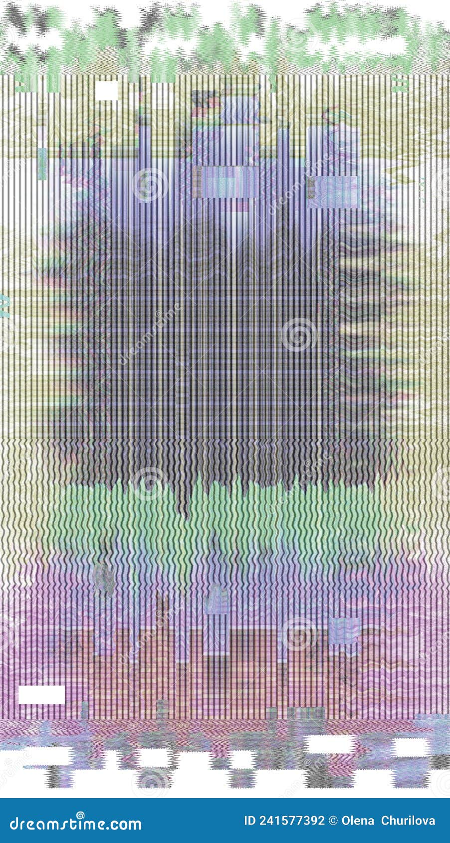 Computer Glitch Effect, Inverted Colors. Multicolor Abstract Background ...