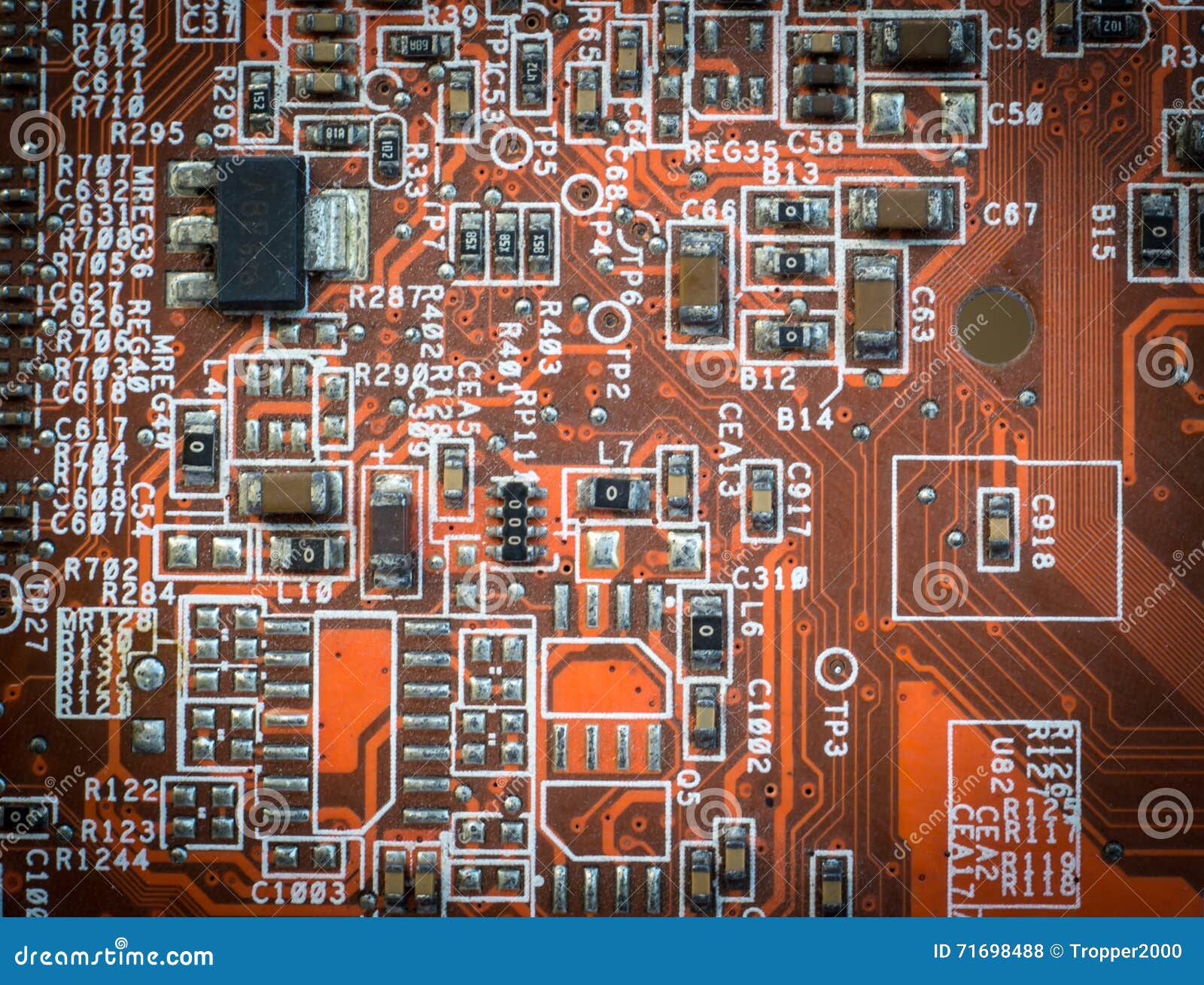Computer graphic card. stock photo. Image of data, circuits - 71698488
