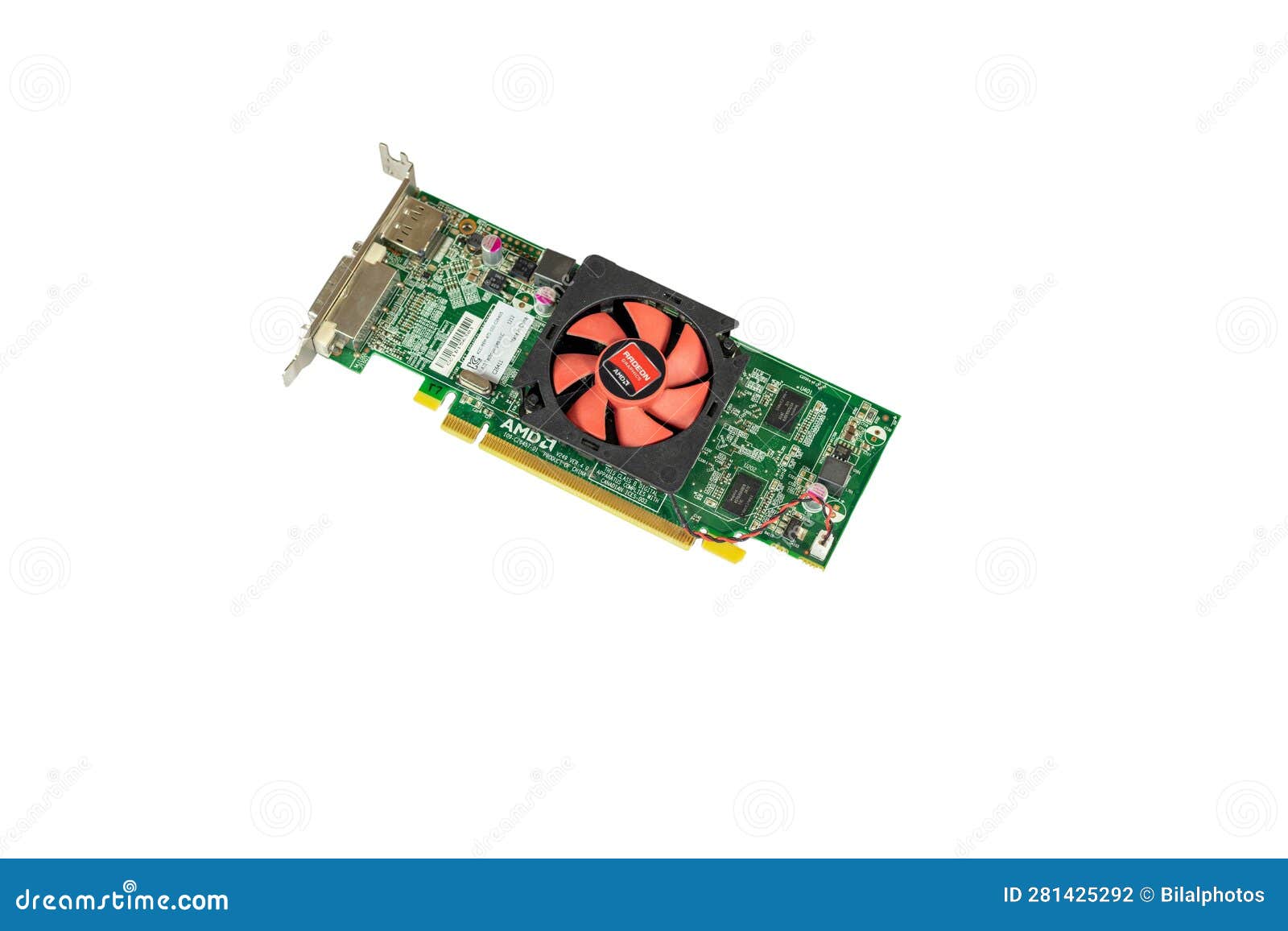 Computer Graphic Card on White Background Closeup Editorial Photography ...