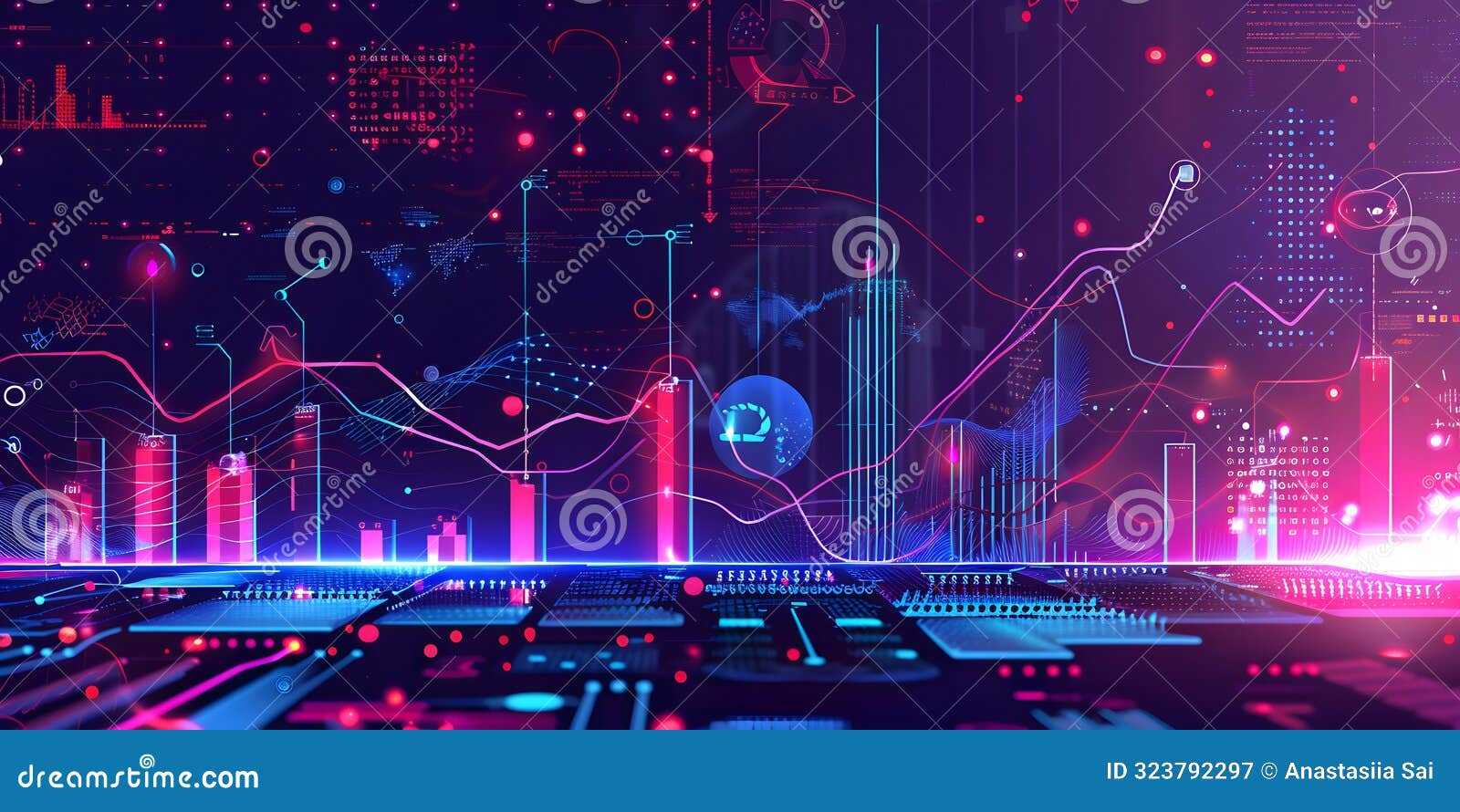 Computer Graphics Abstract Background Stock Image - Image of concept ...