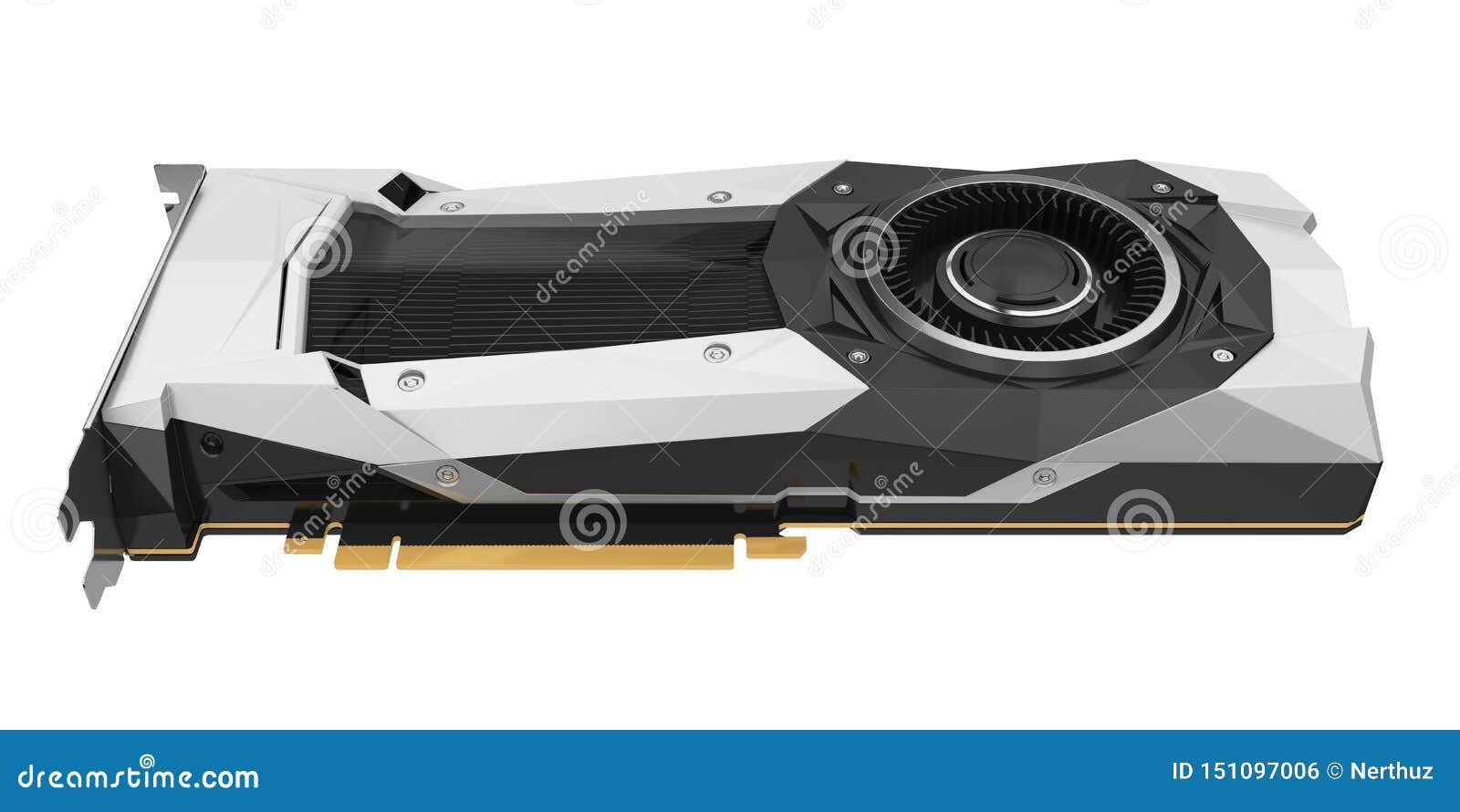 Computer Graphics Card Isolated Stock Illustration - Illustration of ...