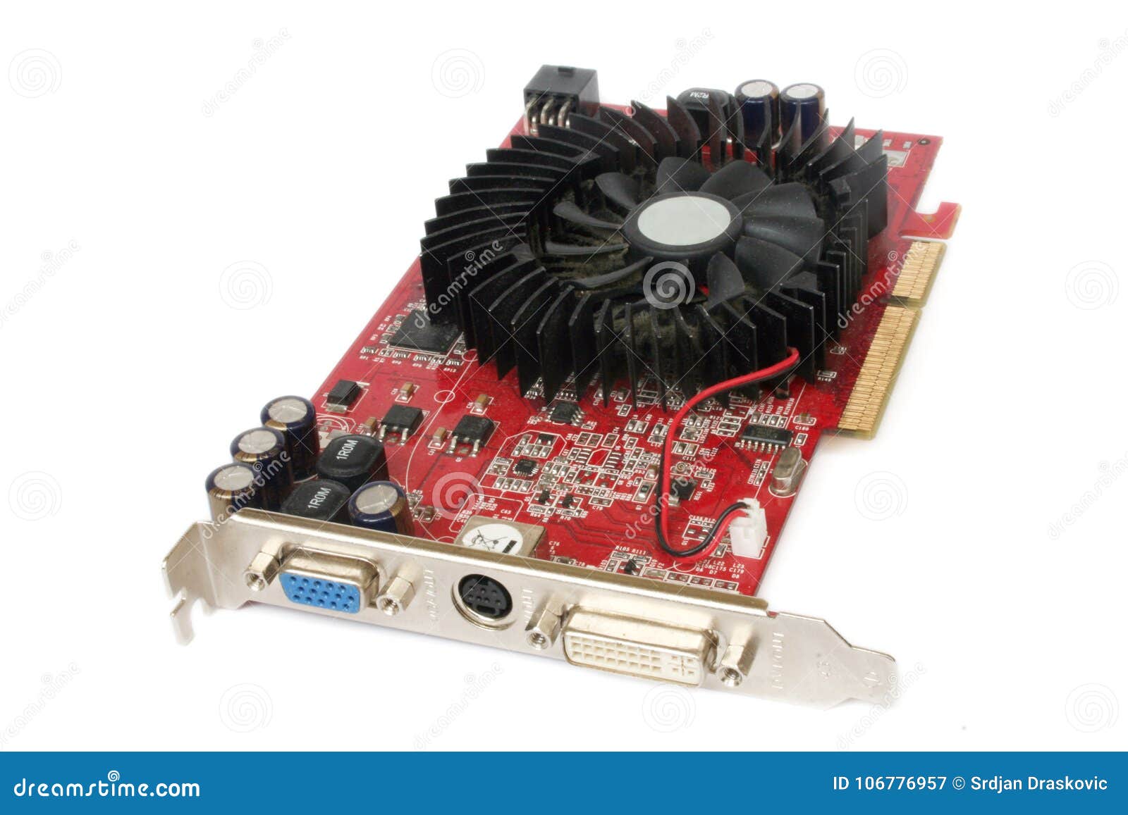 Computer Graphics Card stock image. Image of slot, compatible - 106776957