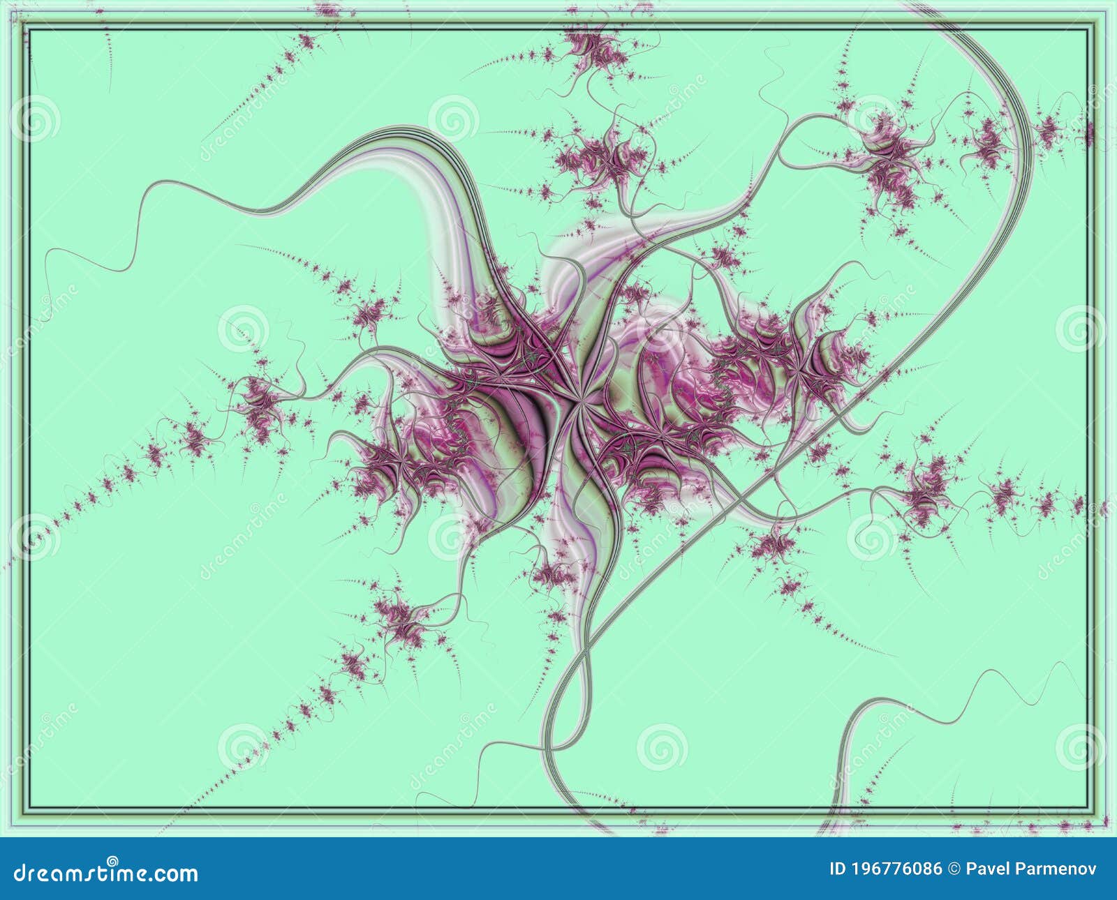 Computer Graphics. Fractal Texture Stock Illustration - Illustration of ...