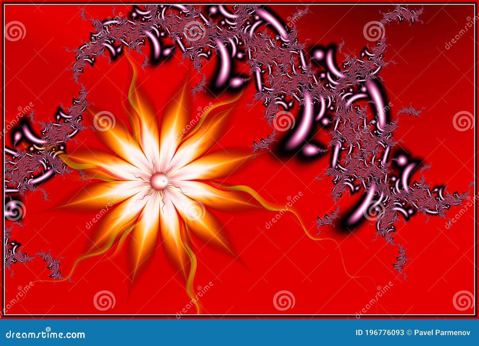 Computer Graphics. Fractal Texture Stock Illustration - Illustration of ...
