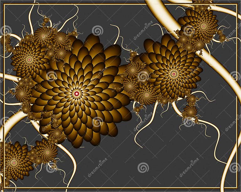 Computer Graphics. Fractal Texture Stock Illustration - Illustration of ...