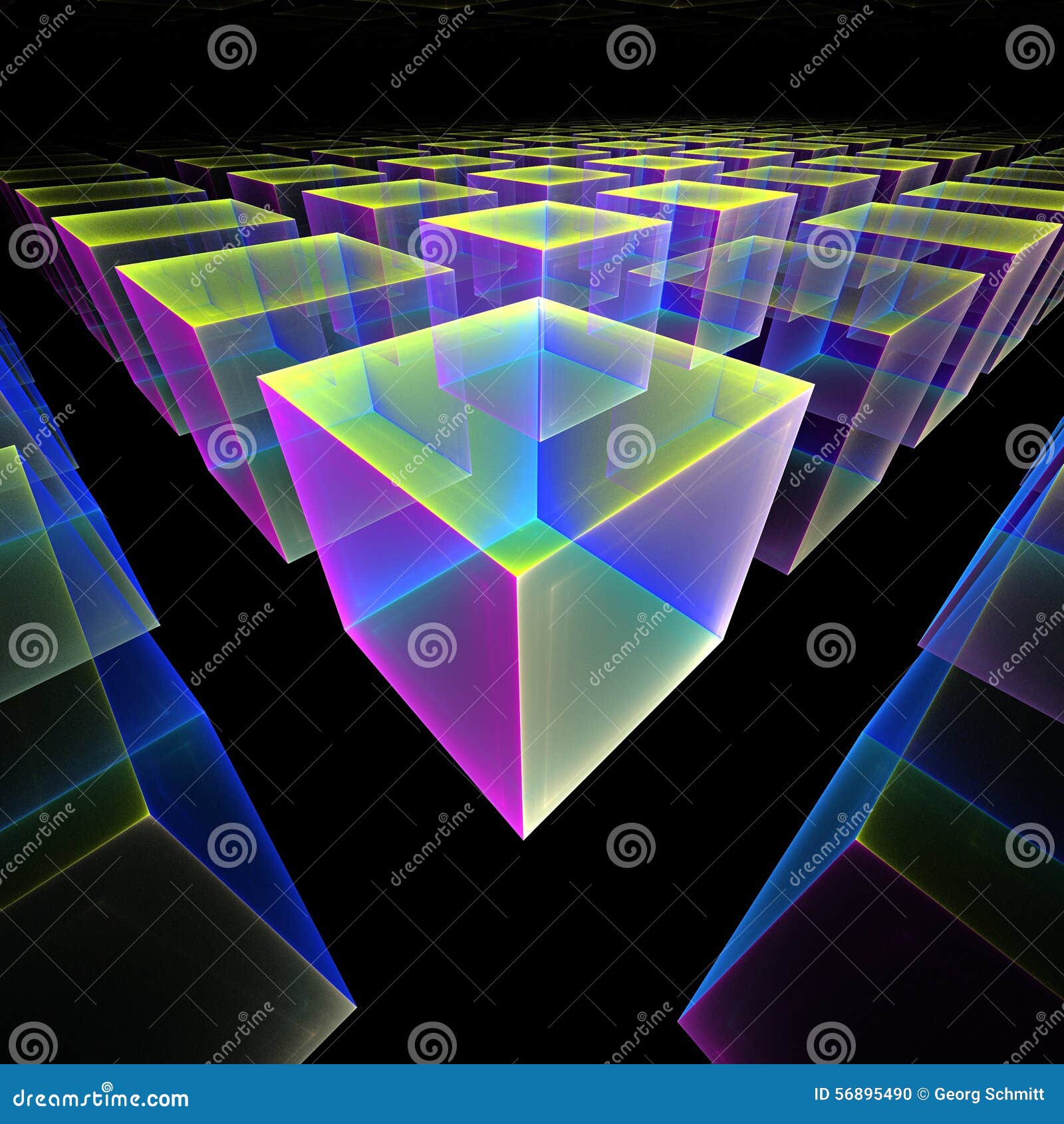 Computer Graphics: Magic Cubes Stock Illustration - Illustration of ...