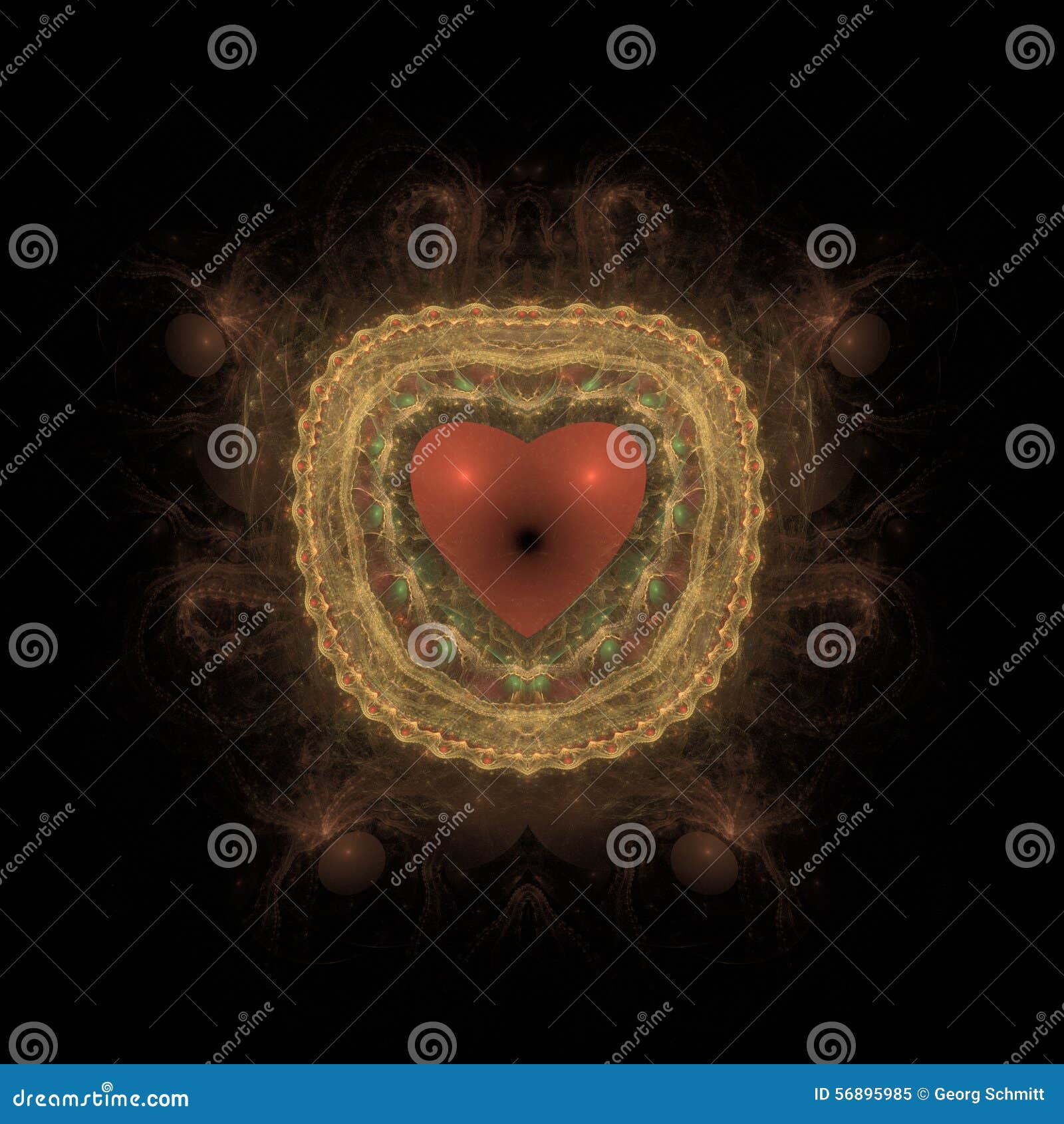 Computer Graphics: Magic Heart Stock Illustration - Illustration of ...