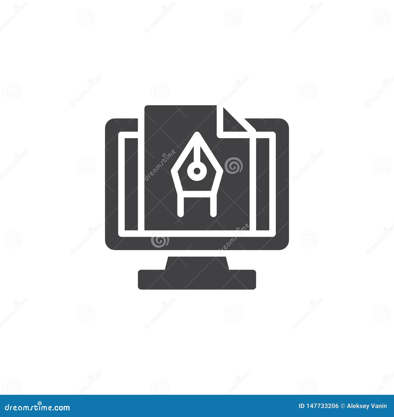 Computer Graphics Vector Icon Stock Vector - Illustration of pixel ...