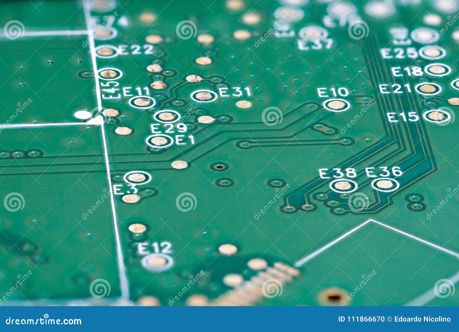 Computer Green Electronic Circuit Board Stock Photo - Image of byte ...