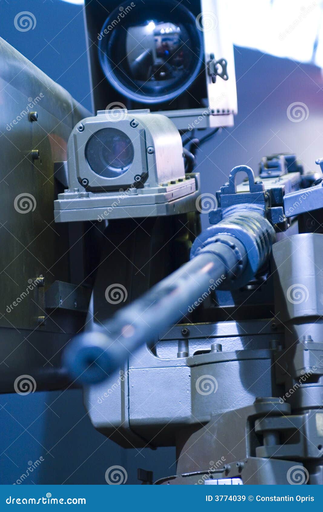 Computer-guided Machine Gun Stock Image - Image of equipment ...