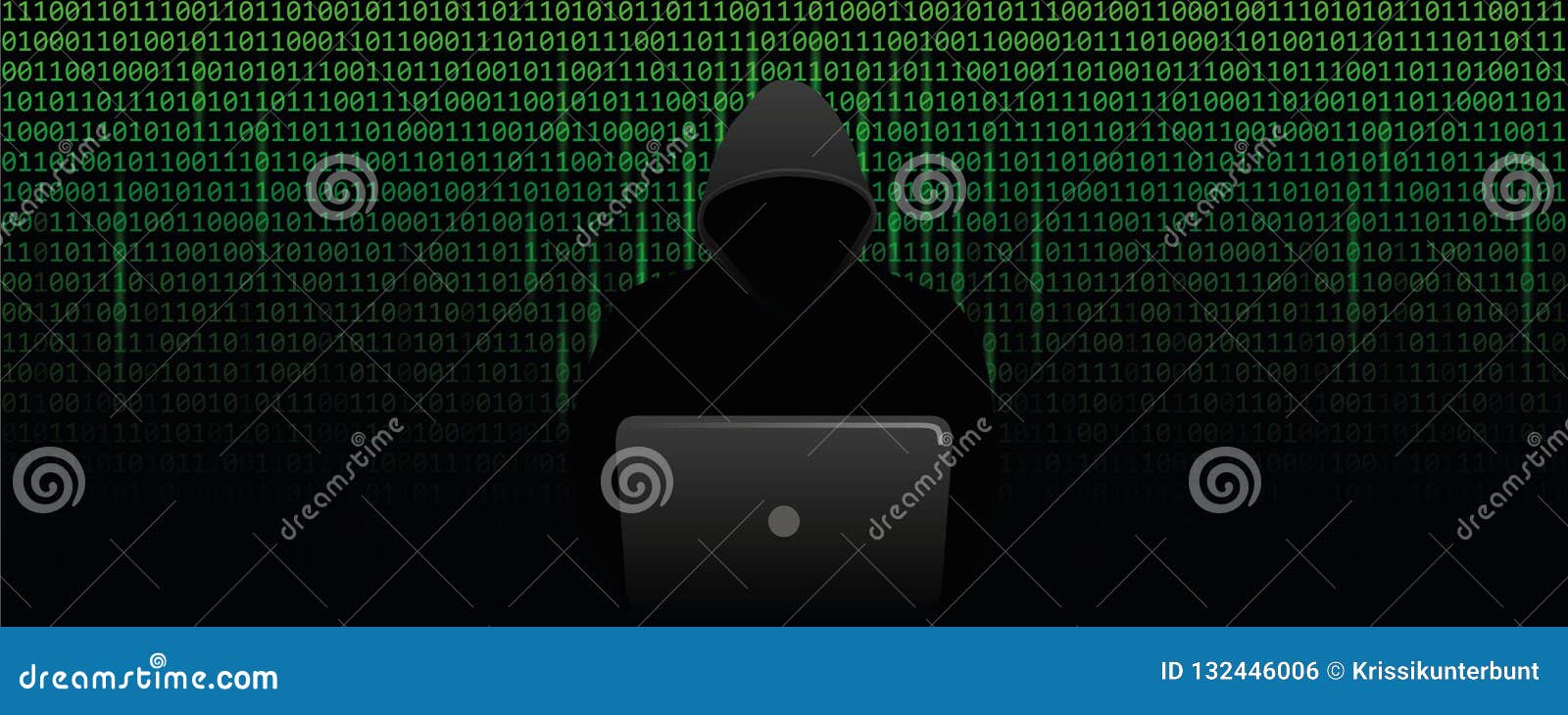 Computer Hacker Cybercrime Concept With Binary Code Web Backgrou Stock 6528