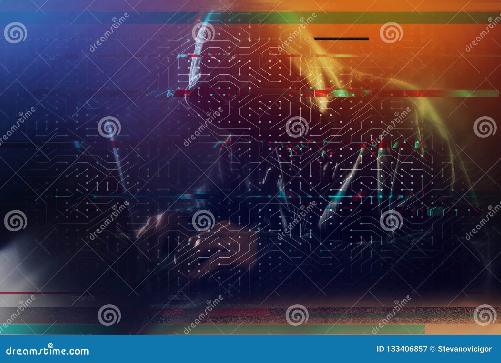 Computer Hacker Hacking Artificial Neural Network Stock Image - Image ... Computer Hacker Hacking Artificial Neural Network Stock Image - Image ...
