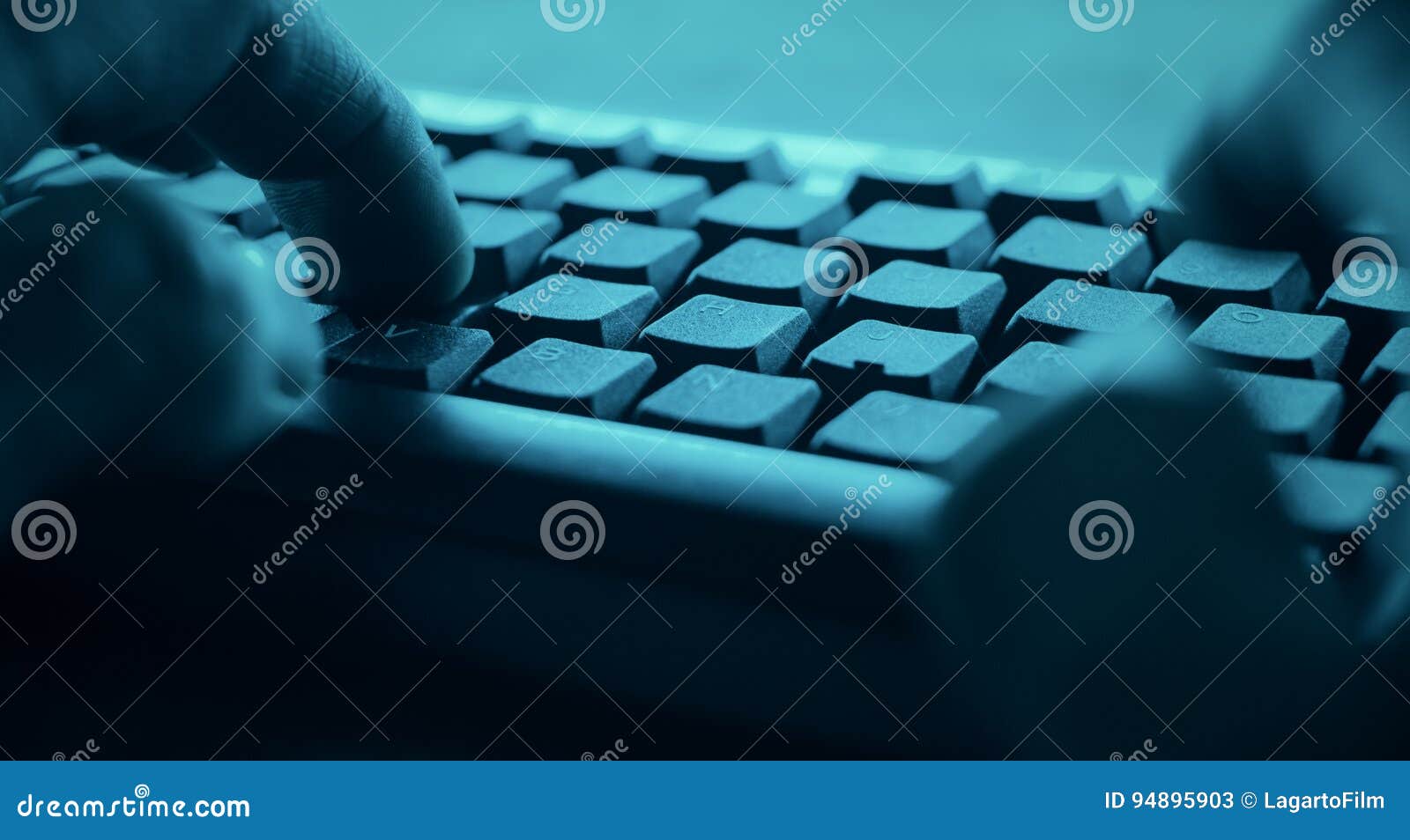 Computer Hacker Hacking Secured Computer System Stock Image - Image of ...