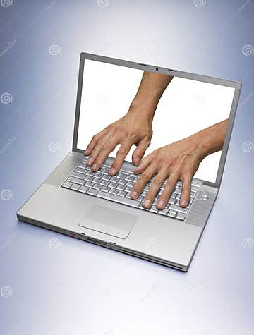 Computer Hacker Hands stock image. Image of hand, hack - 8278907