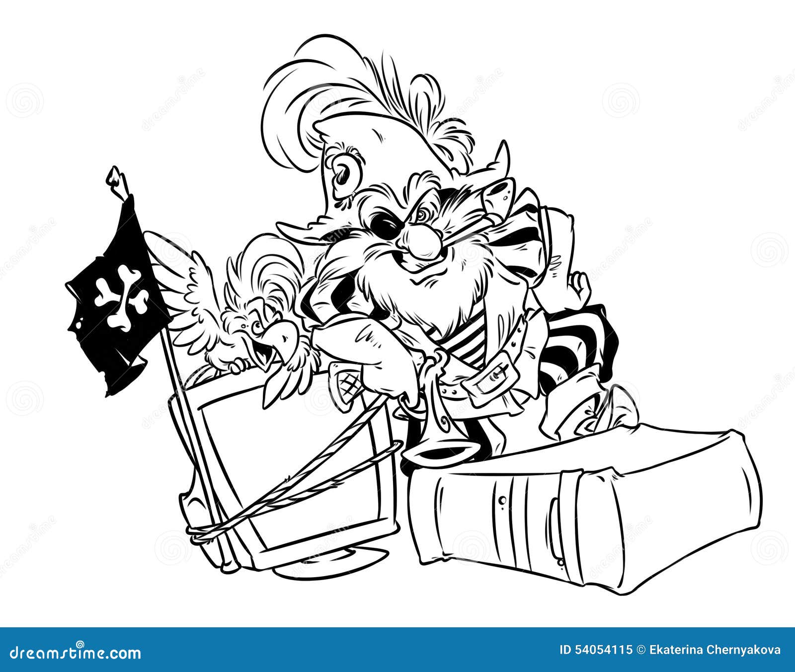 Hacker Pirate Flag Royalty-Free Stock Photography | CartoonDealer.com ...
