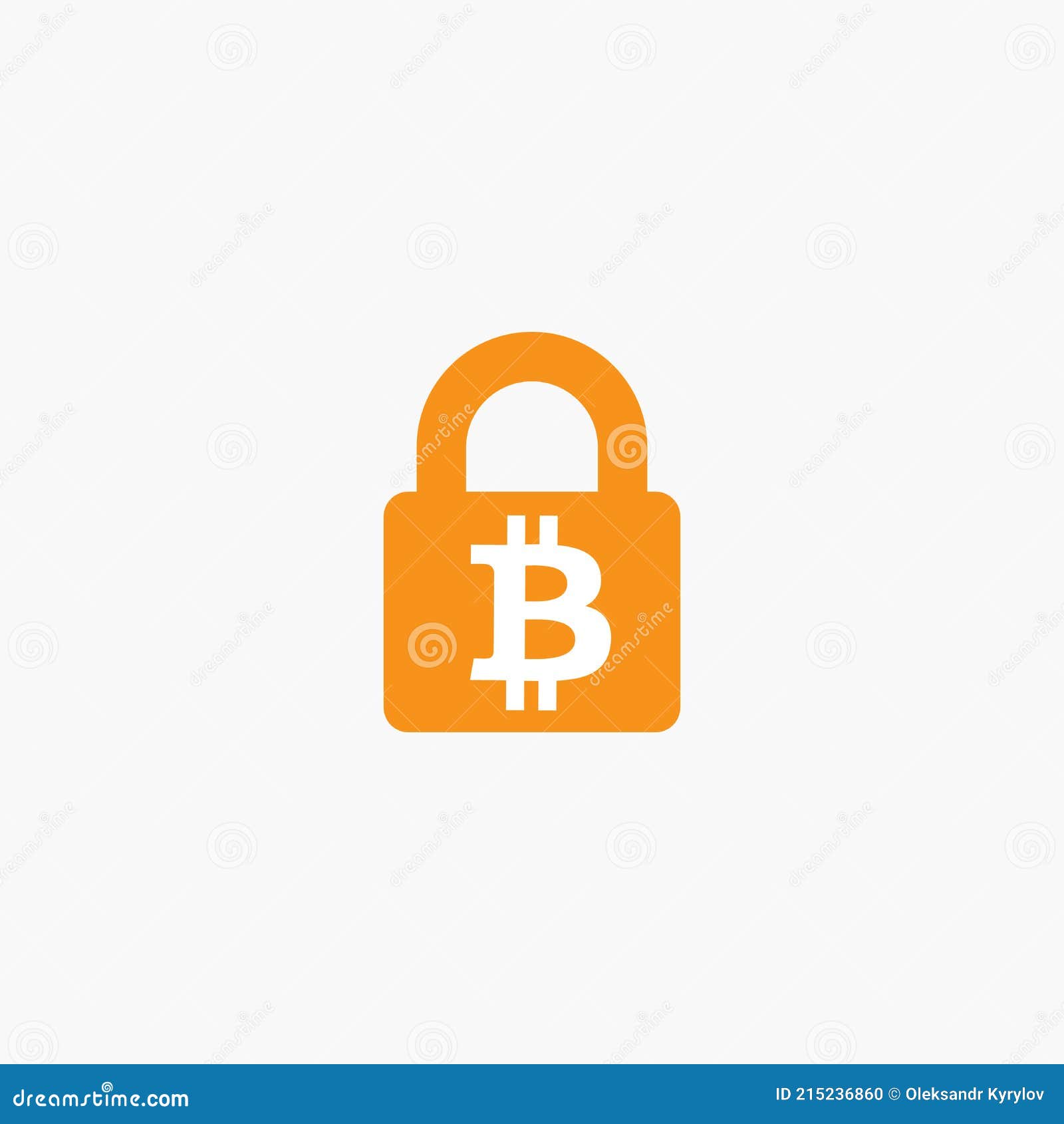 Lock Bitcoin. Computer Hacker and Ransomware Vector Concept. Criminal ...