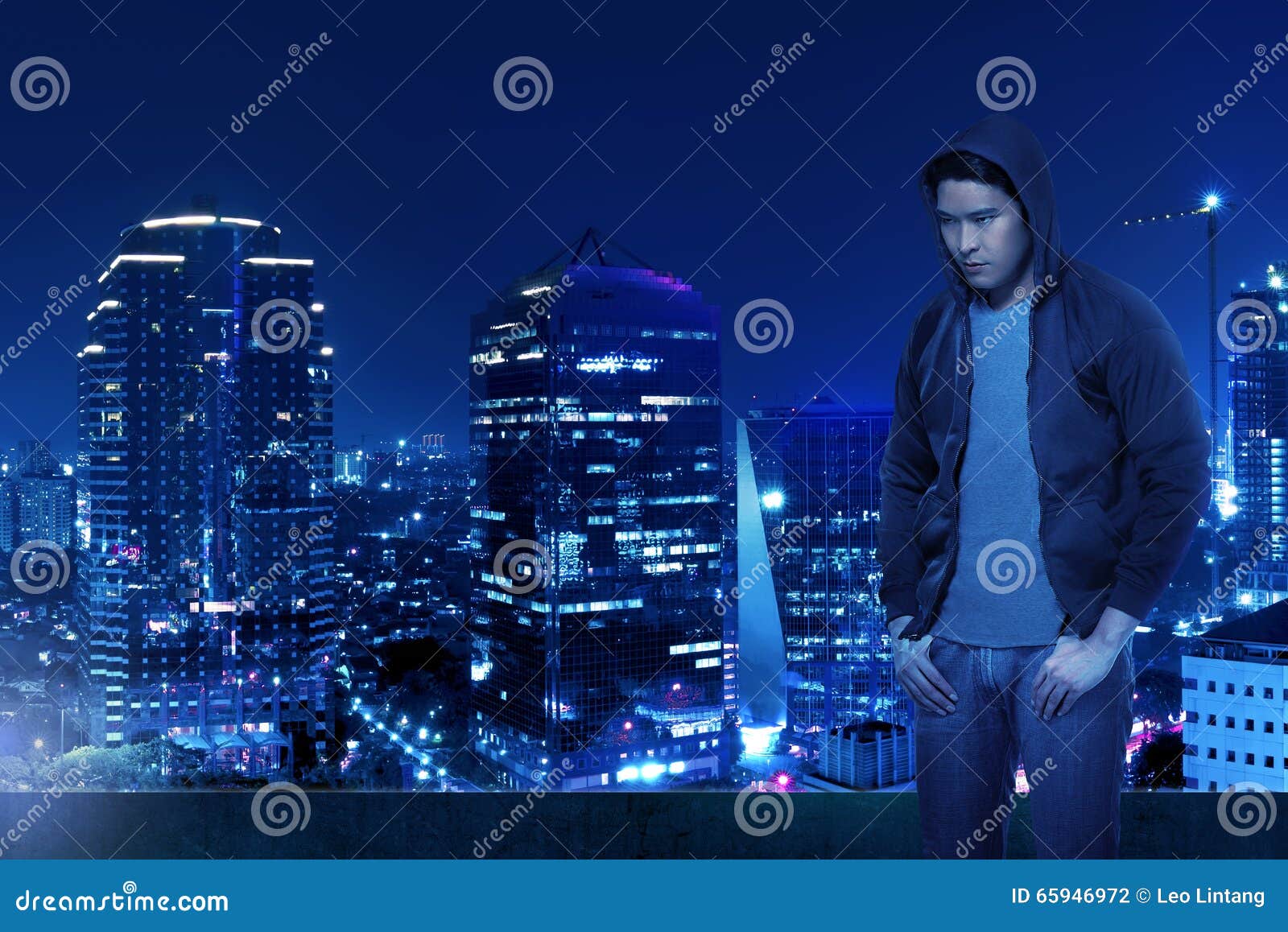 Computer Hacker Silhouette of Hooded Man Stock Photo - Image of cyber ...