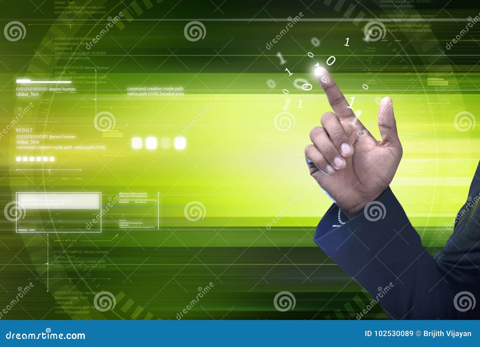 Computer hacking concept stock illustration. Illustration of internet ...