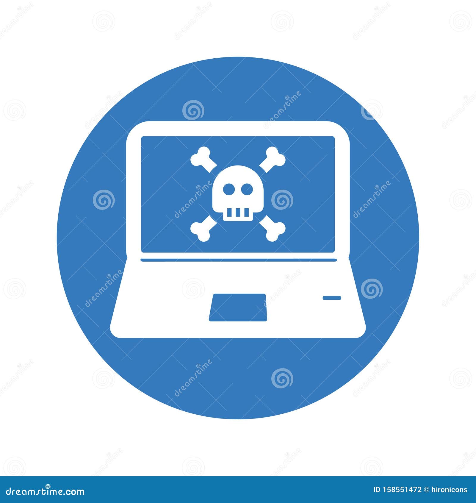Computer Hacking, Threat, Virus Icon Stock Vector - Illustration of ...