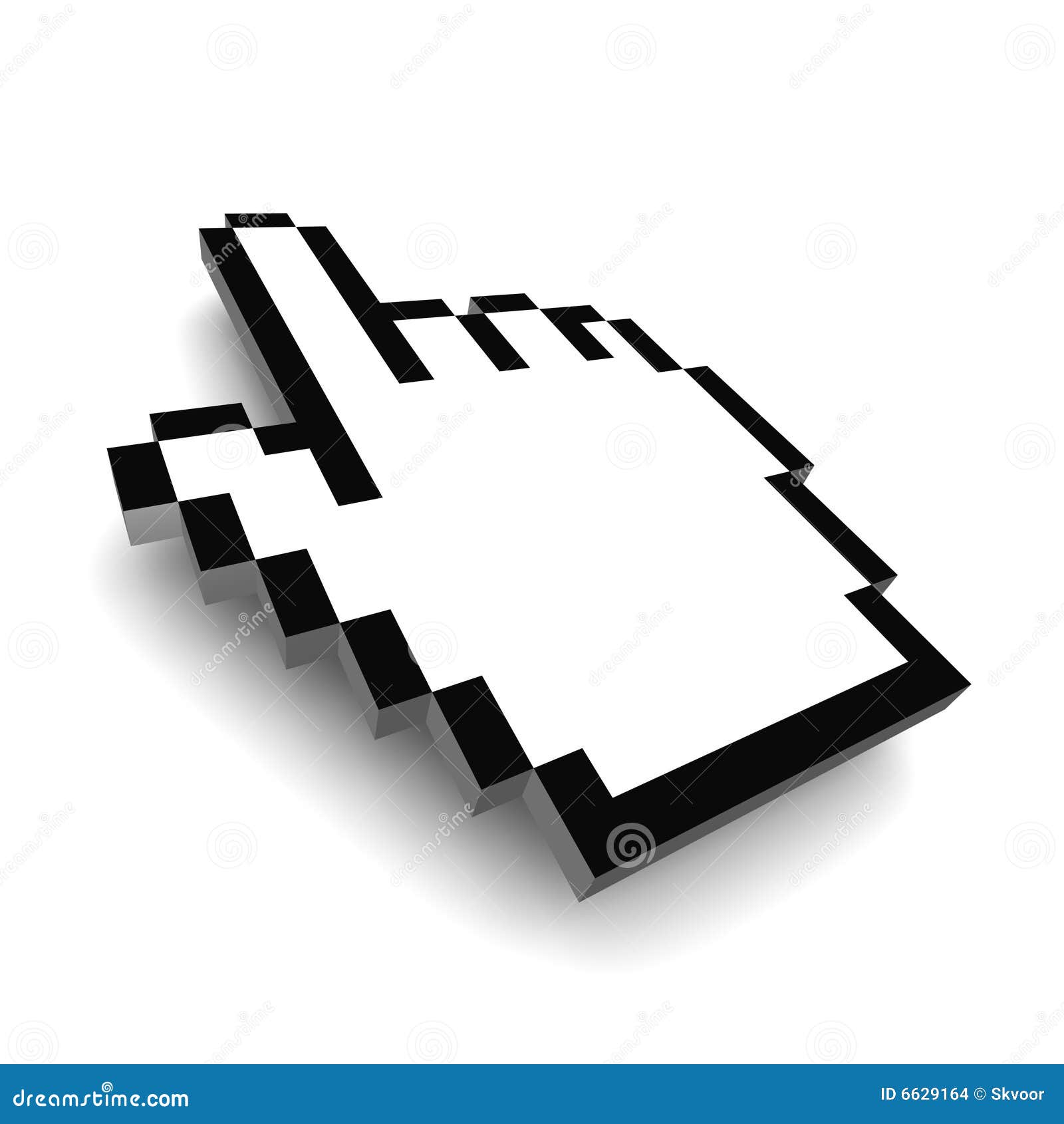 Computer Hand Cursor 3d Stock Illustration | CartoonDealer.com #6782704