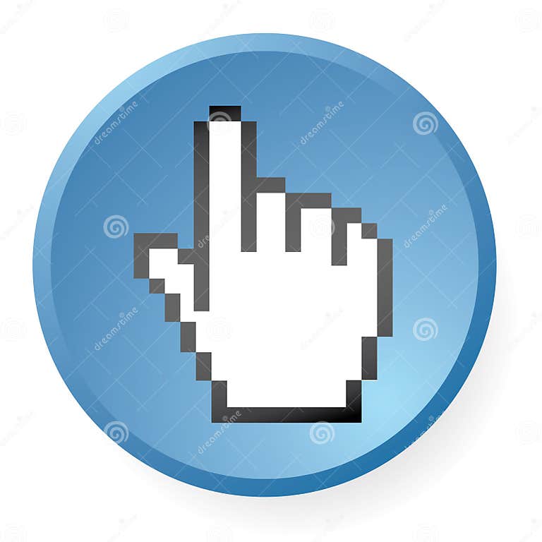 Computer hand icon stock vector. Illustration of information - 8343825
