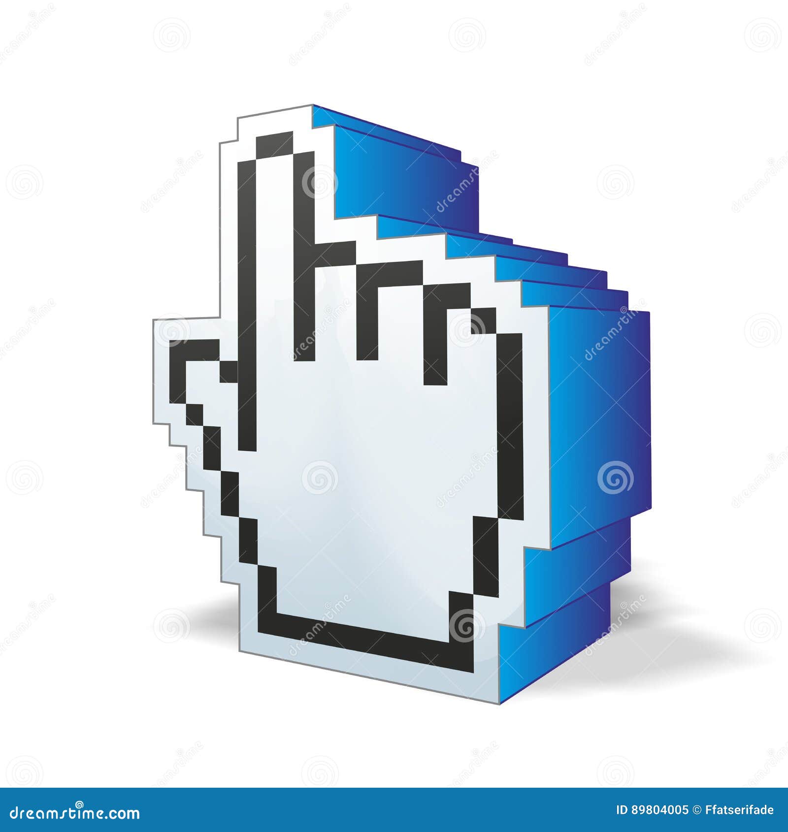 Computer hand symbol stock illustration. Illustration of sign - 89804005