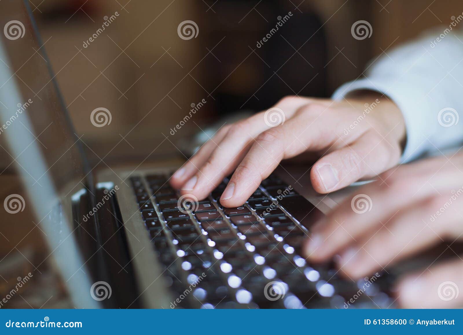 Computer and hands stock photo. Image of human, motion - 61358600