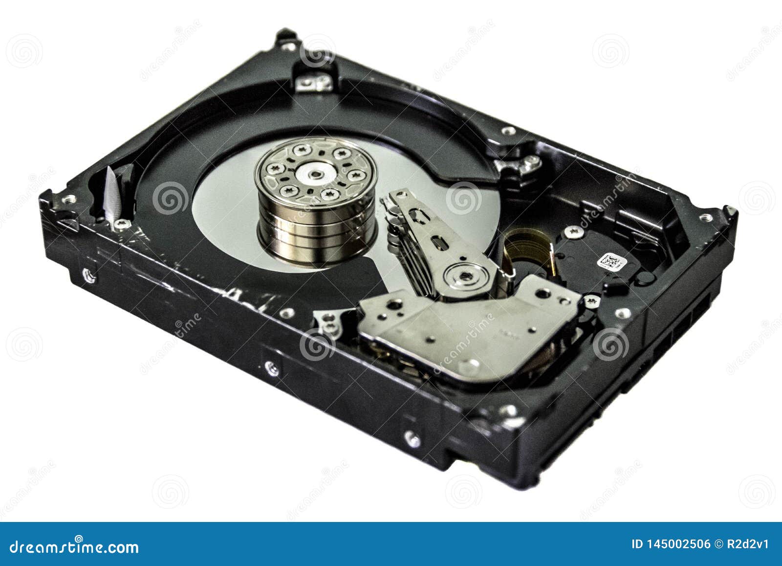 Computer Hard Disc. Dissasembled HDD Stock Photo - Image of ...