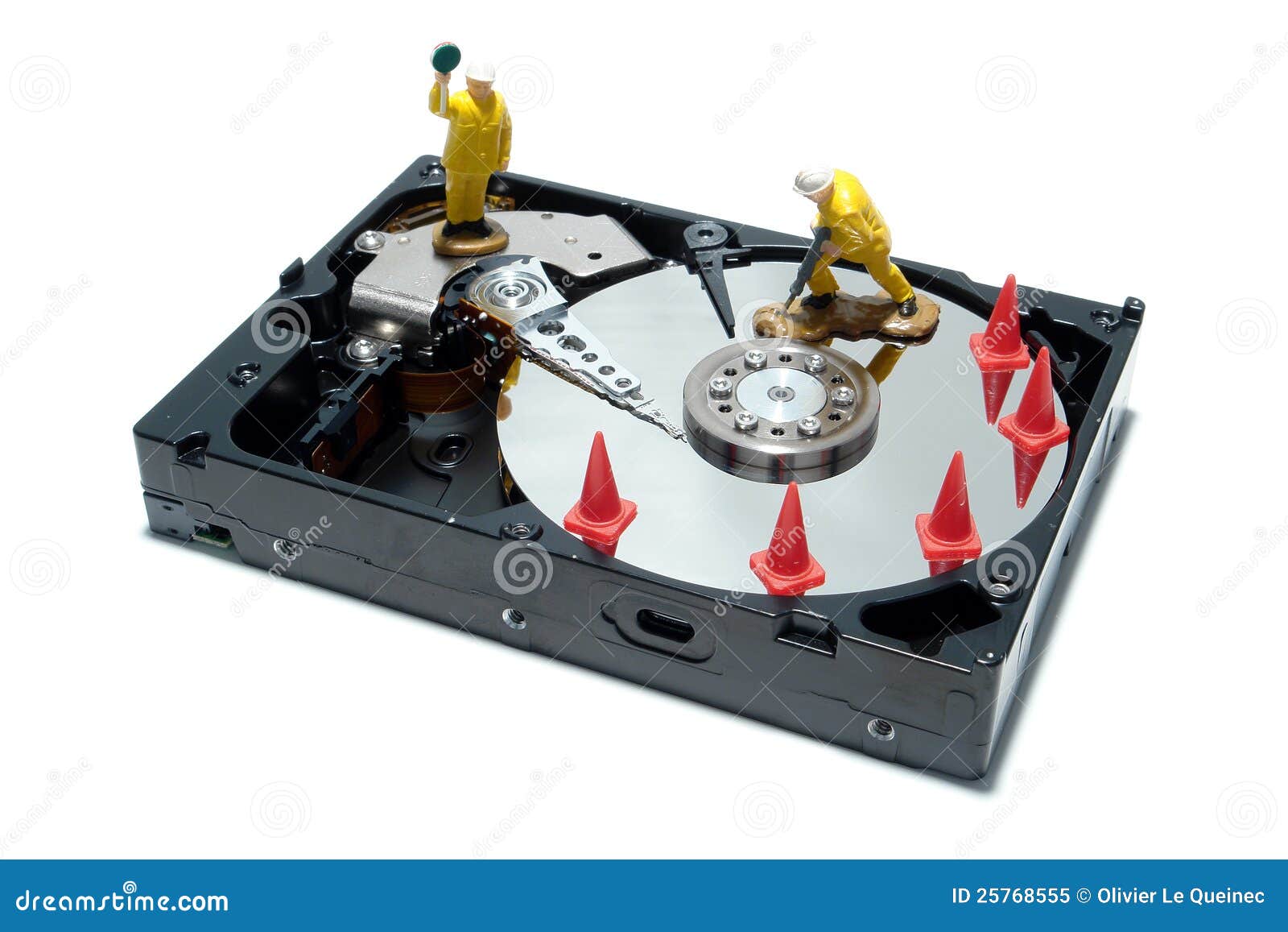 Computer Hard Disc Drive Concept for Repair Stock Image - Image of ...