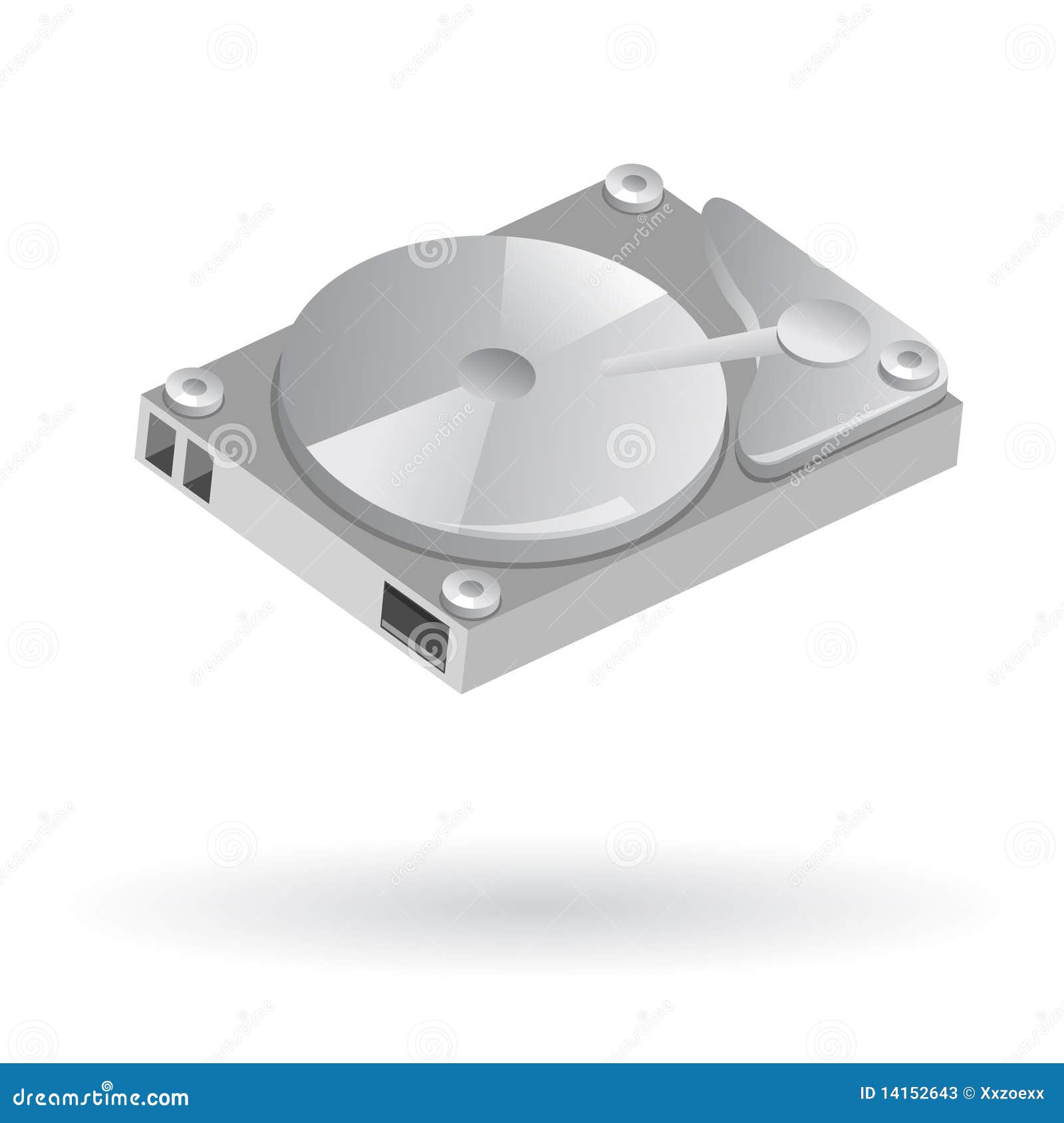 Computer Hard Disk Drive. Vector Illustration | CartoonDealer.com #23552786