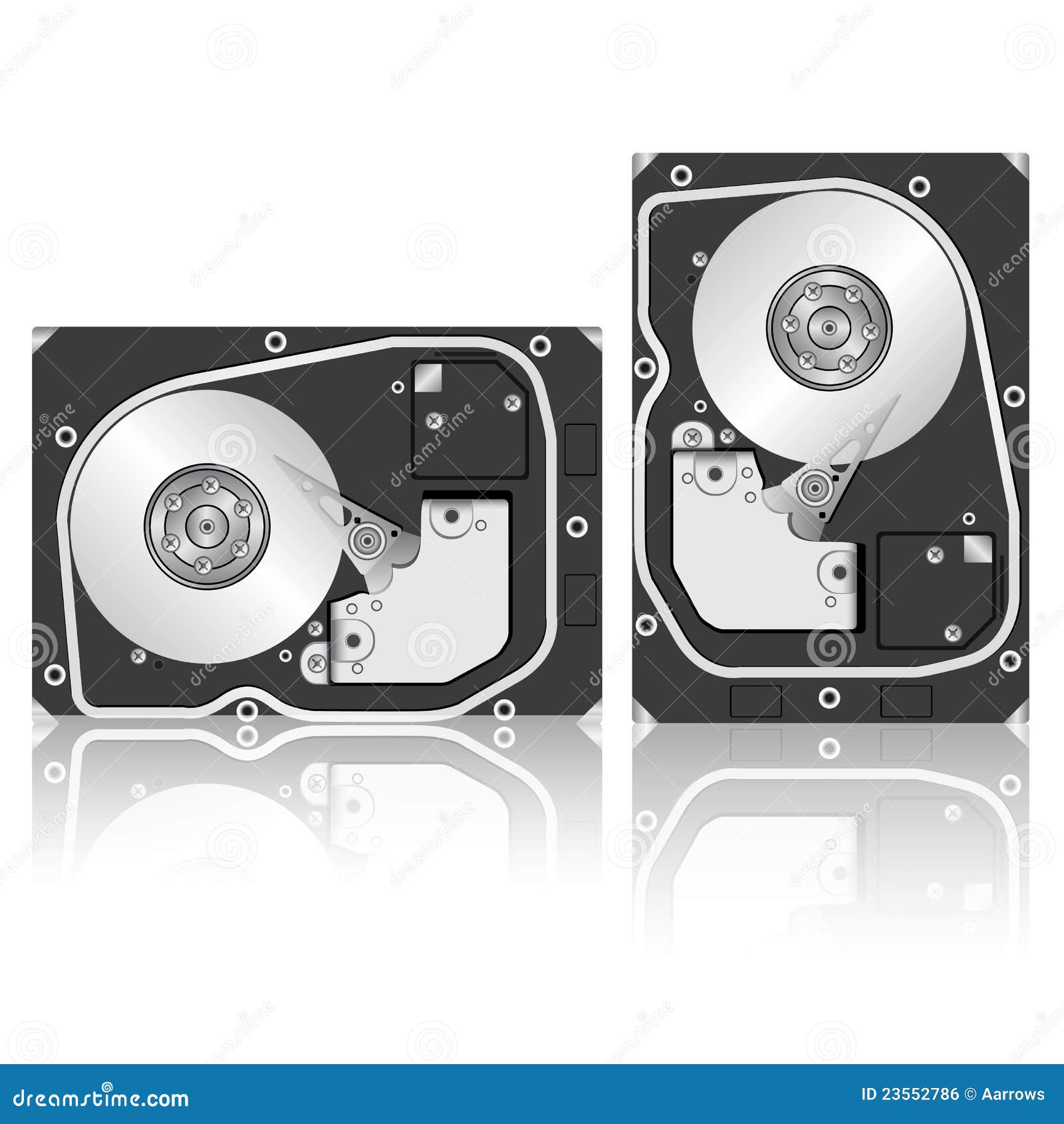 Computer Hard Disk On Fire, Burning In Flames. Royalty-Free Stock Image ...